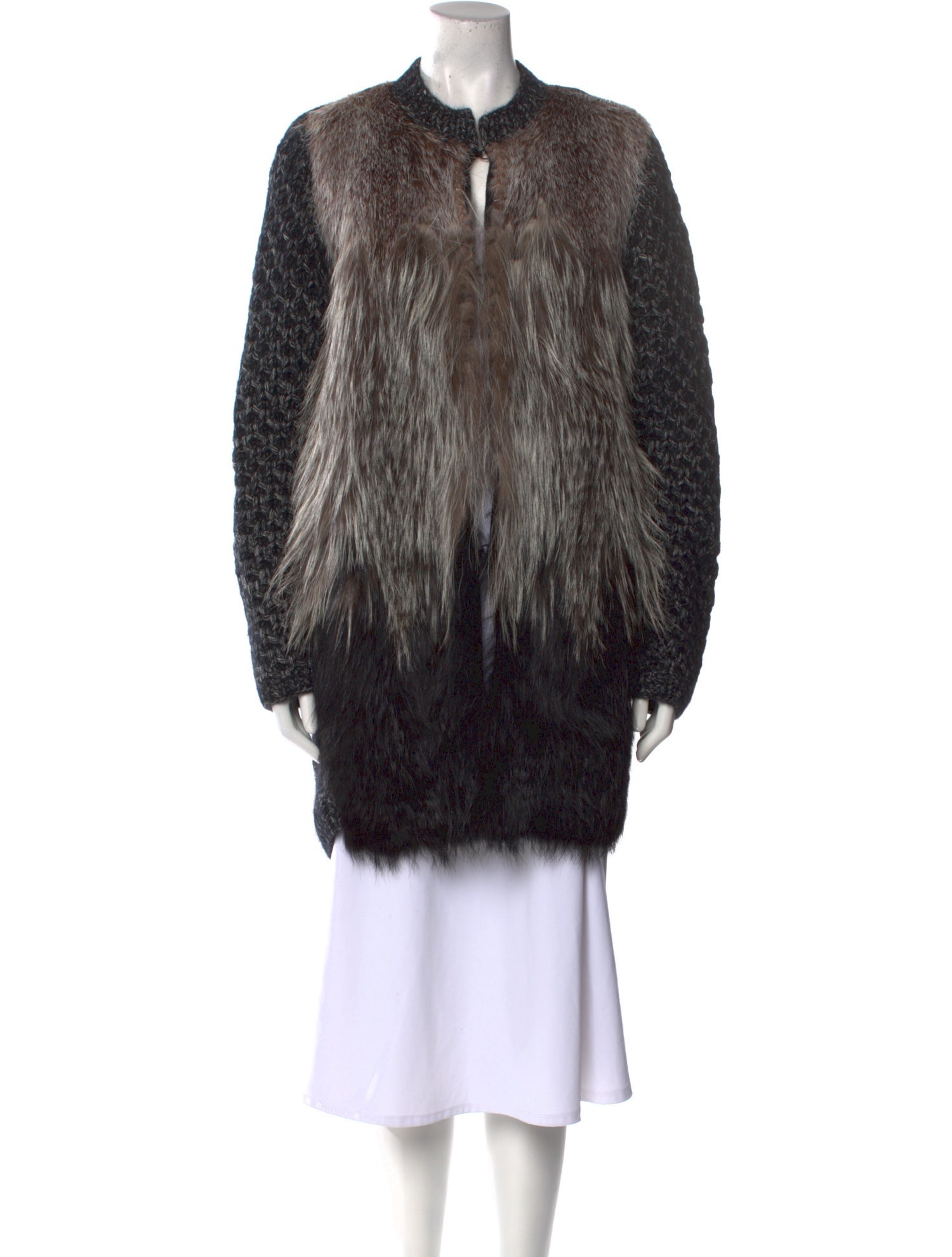 Fendi Colorblock Pattern Crew Neck Sweater w/ Tags - Black Knitwear ...