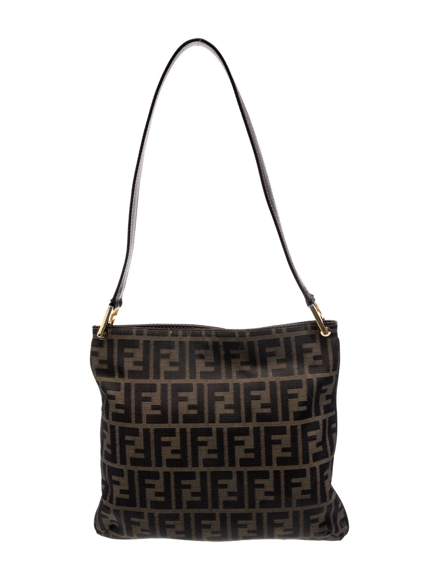 Fendi Zucca FF Messenger Bag - Brown Hobos, Handbags - FEN357273 | The ...