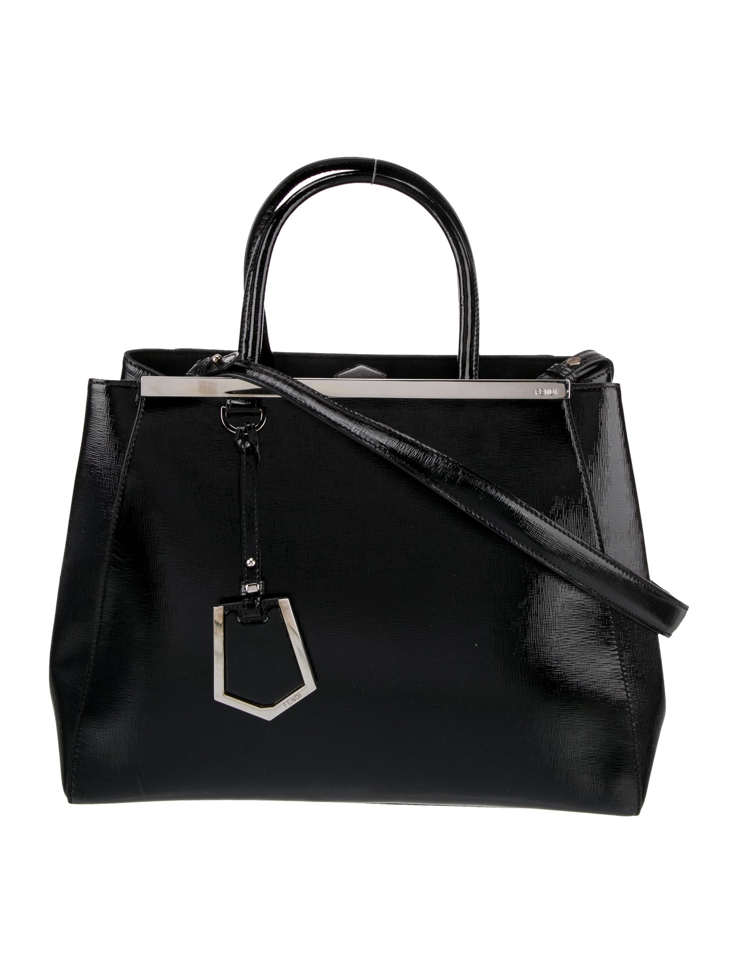 Fendi Patent Leather 2Jours - Black Handle Bags, Handbags - FEN357351 ...