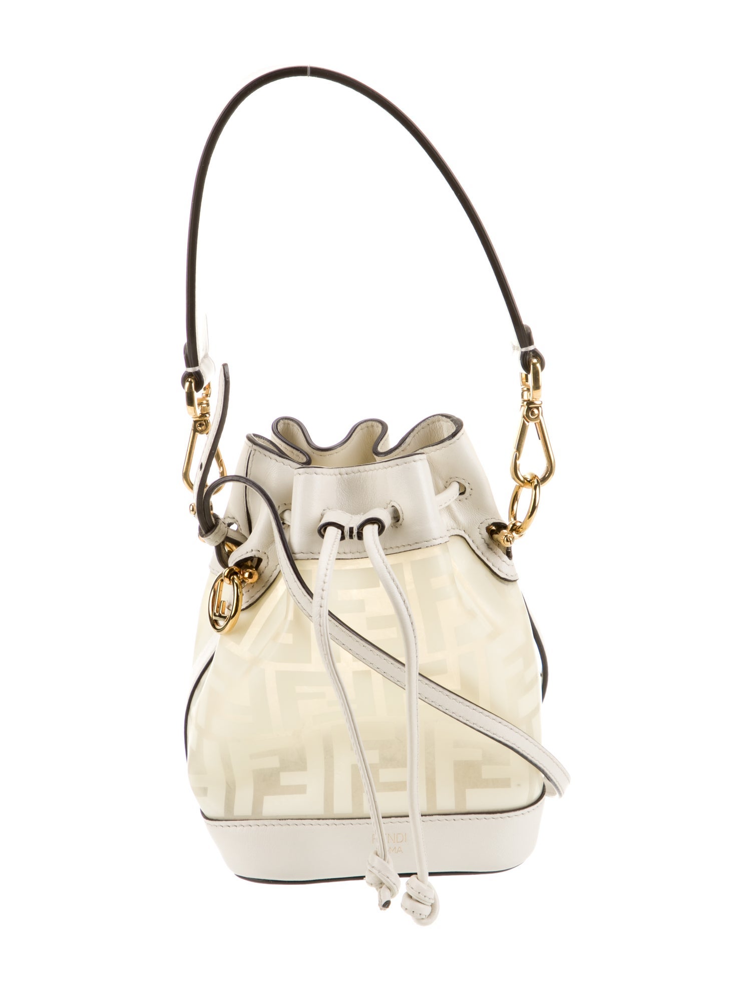 Fendi PVC Bucket Bag Mini - White Bucket Bags, Handbags - FEN358143 ...