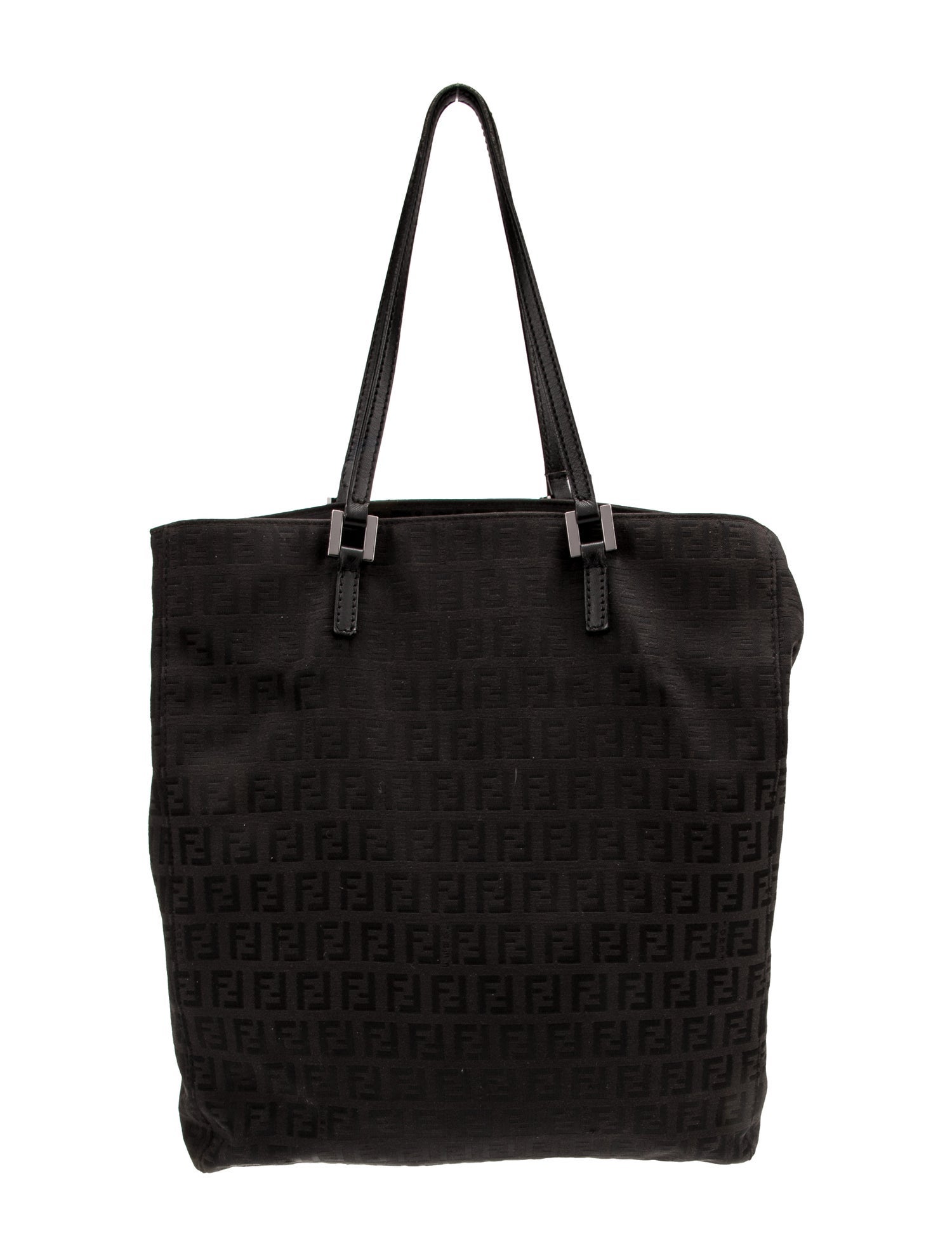 Fendi Zucchino FF Tote Vintage - Black Totes, Handbags - FEN358151 ...