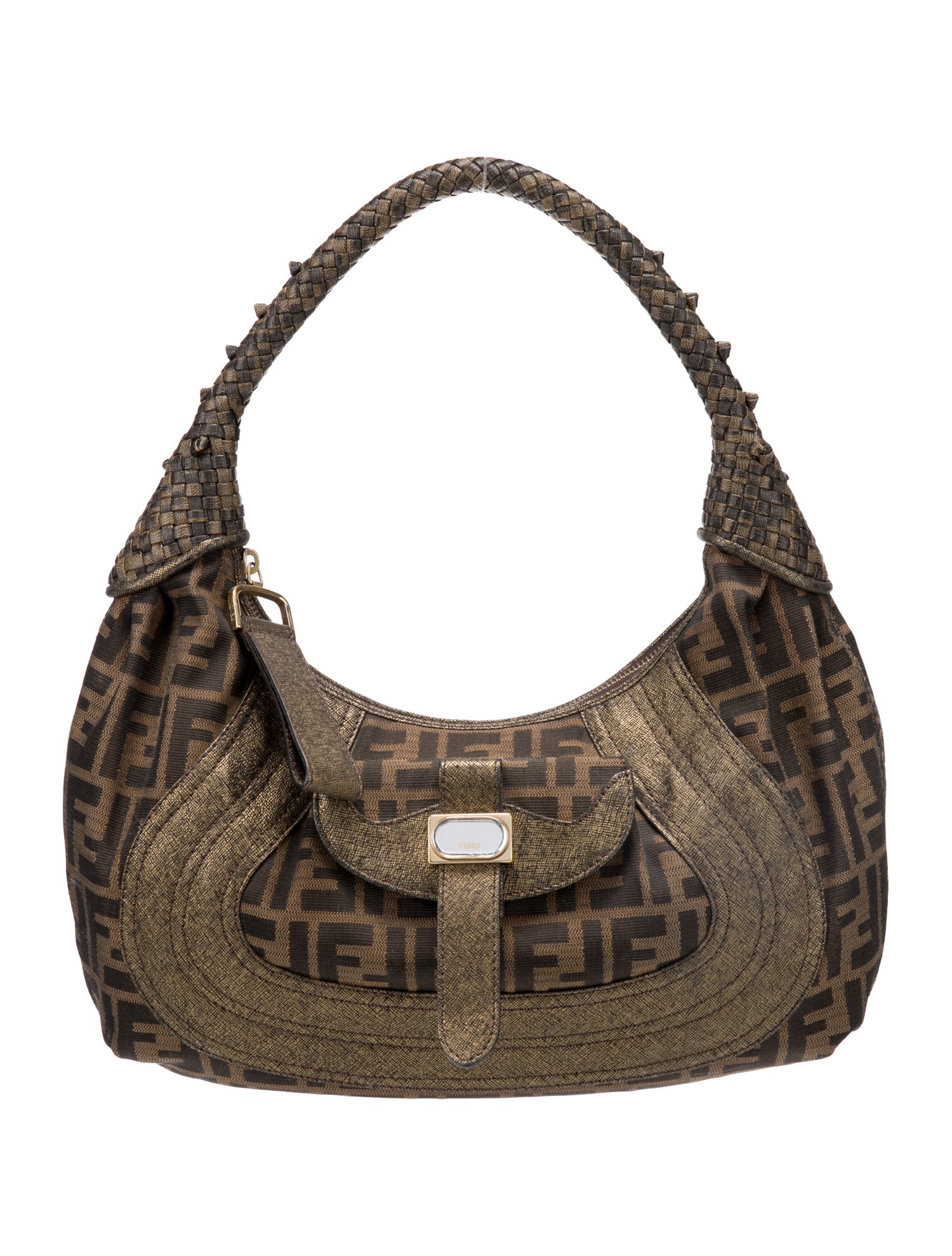 Fendi Zucca FF Spy - Brown Hobos, Handbags - FEN358416 | The RealReal