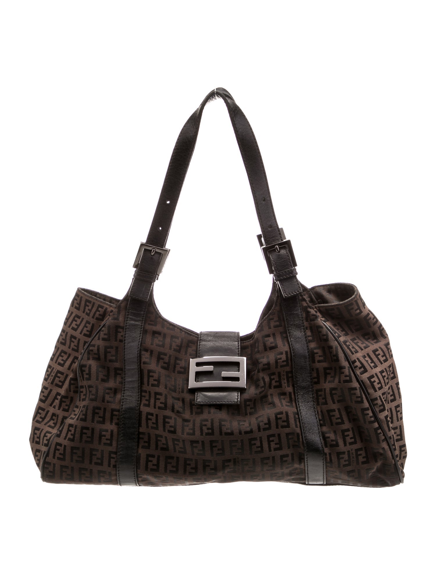 Fendi Zucca FF Hobo - Brown Hobos, Handbags - FEN358489 | The RealReal