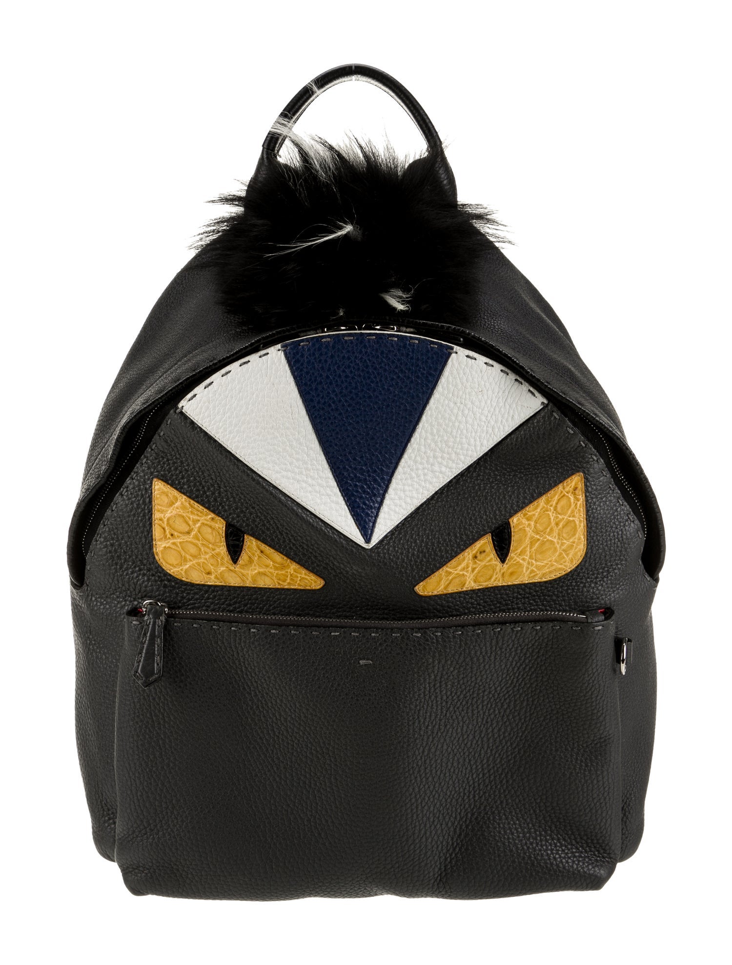Fendi Monsters Backpack - Grey Backpacks, Bags - FEN359134 | The RealReal