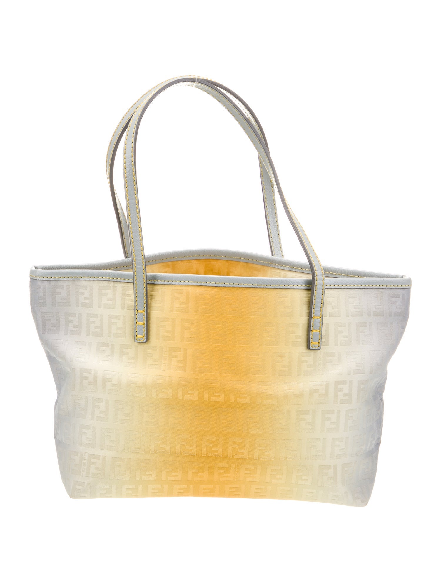 Fendi Zucchino FF Tote - Blue Totes, Handbags - FEN360117 | The RealReal