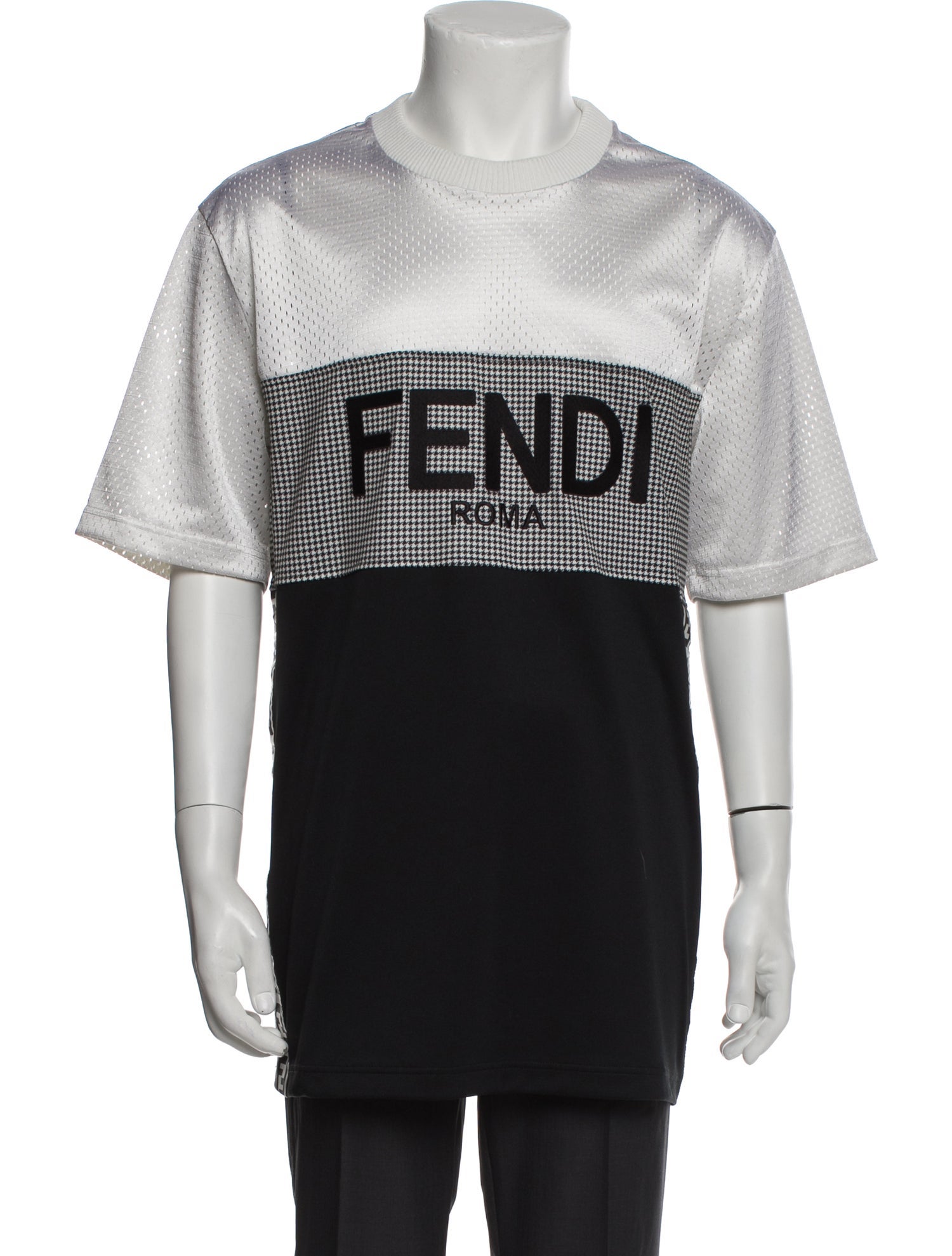 Fendi Graphic Print Crew Neck T-Shirt - Neutrals T-Shirts, Clothing ...
