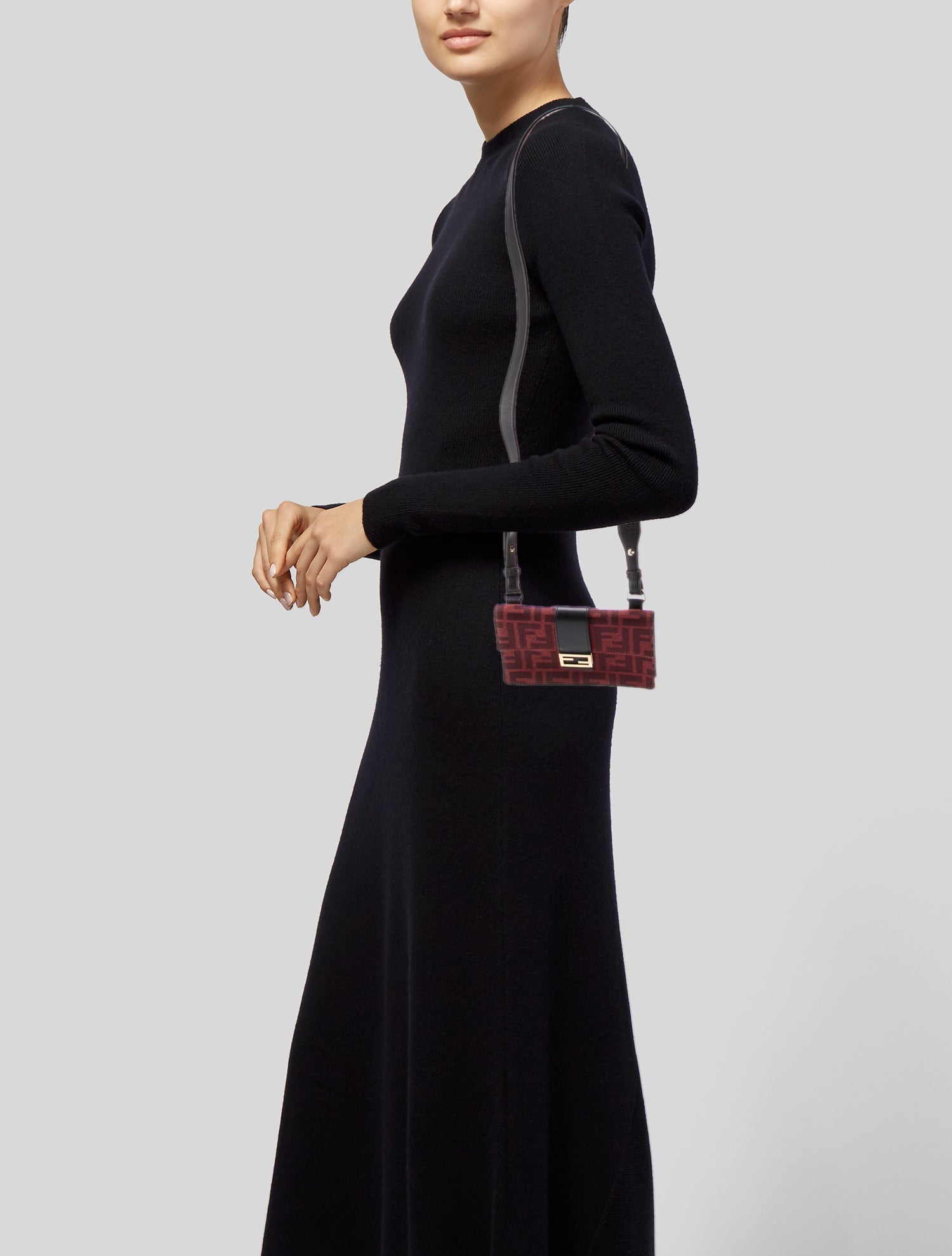 Fendi Zucca FF Soft Trunk Baguette 2023 - Blue Crossbody Bags, Handbags ...