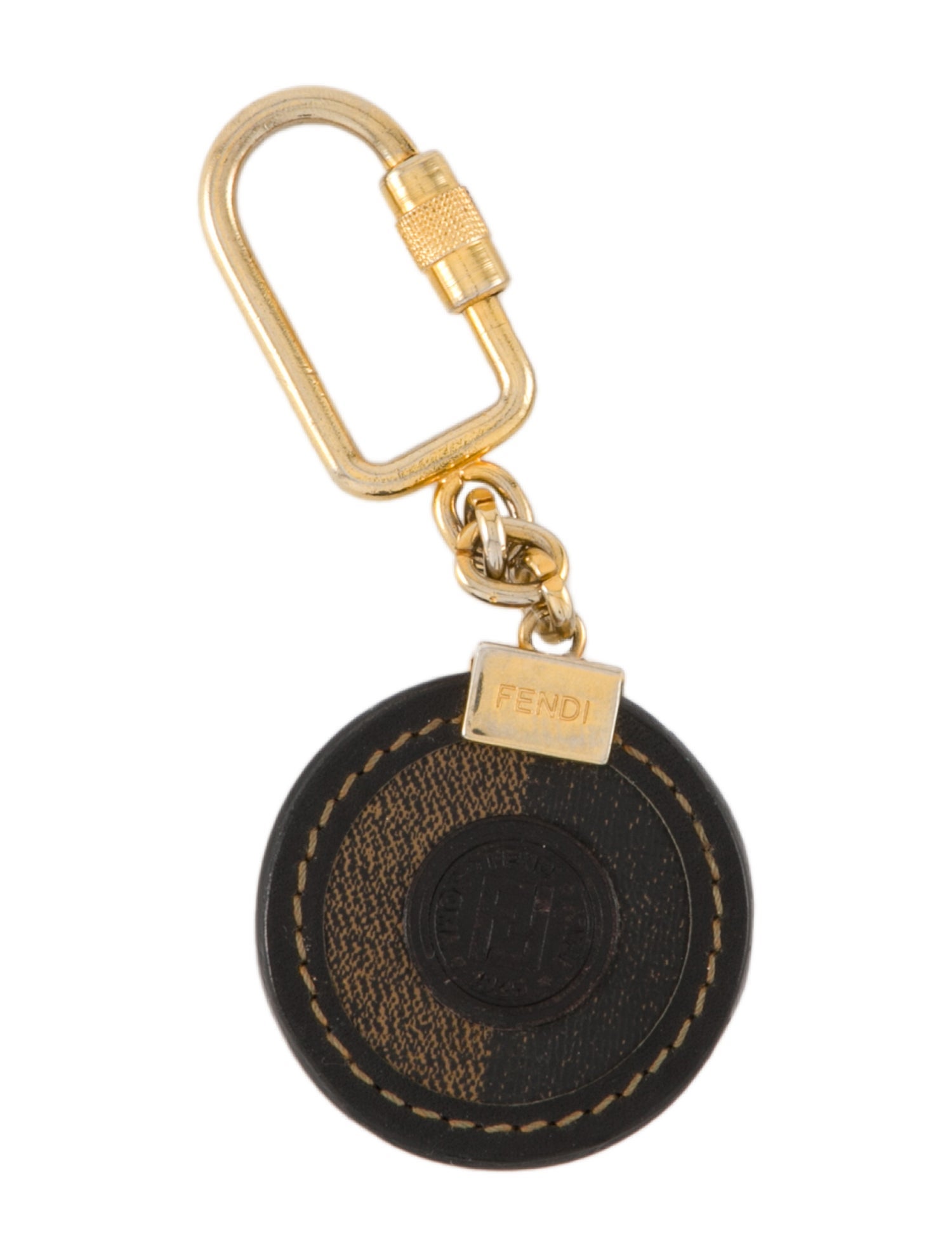 Fendi Logo Keychain - Brown Keychains, Accessories - FEN364591 | The ...