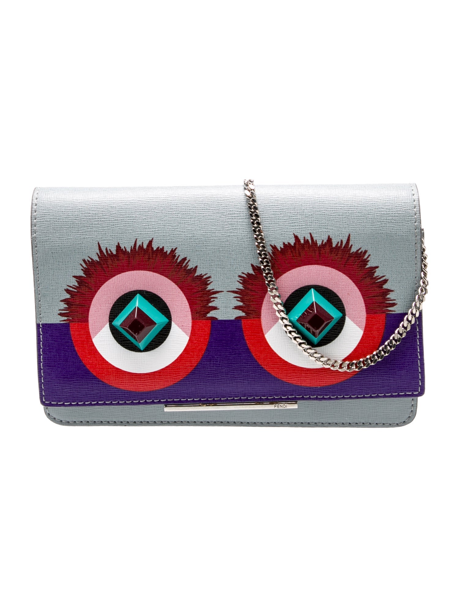 Fendi Monsters Dotcom - Blue Crossbody Bags, Handbags - FEN365326 | The ...