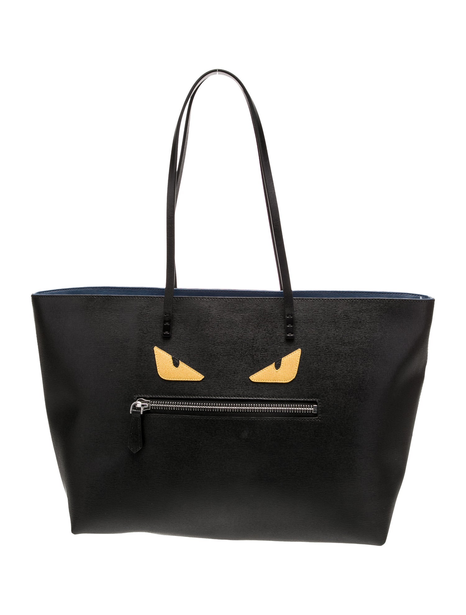 Fendi Monsters Roll Tote Medium - Black Totes, Handbags - FEN366278 ...