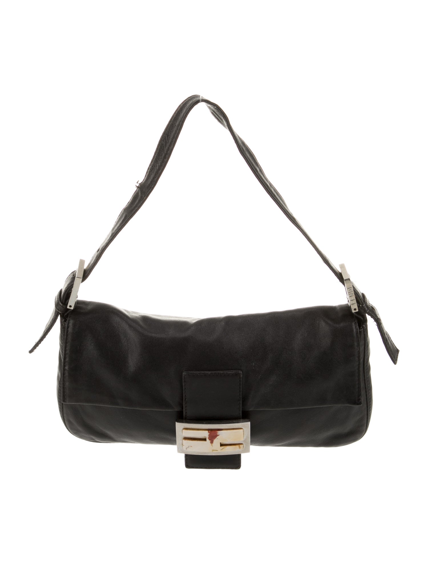 Fendi Leather Baguette Vintage - Black Shoulder Bags, Handbags ...