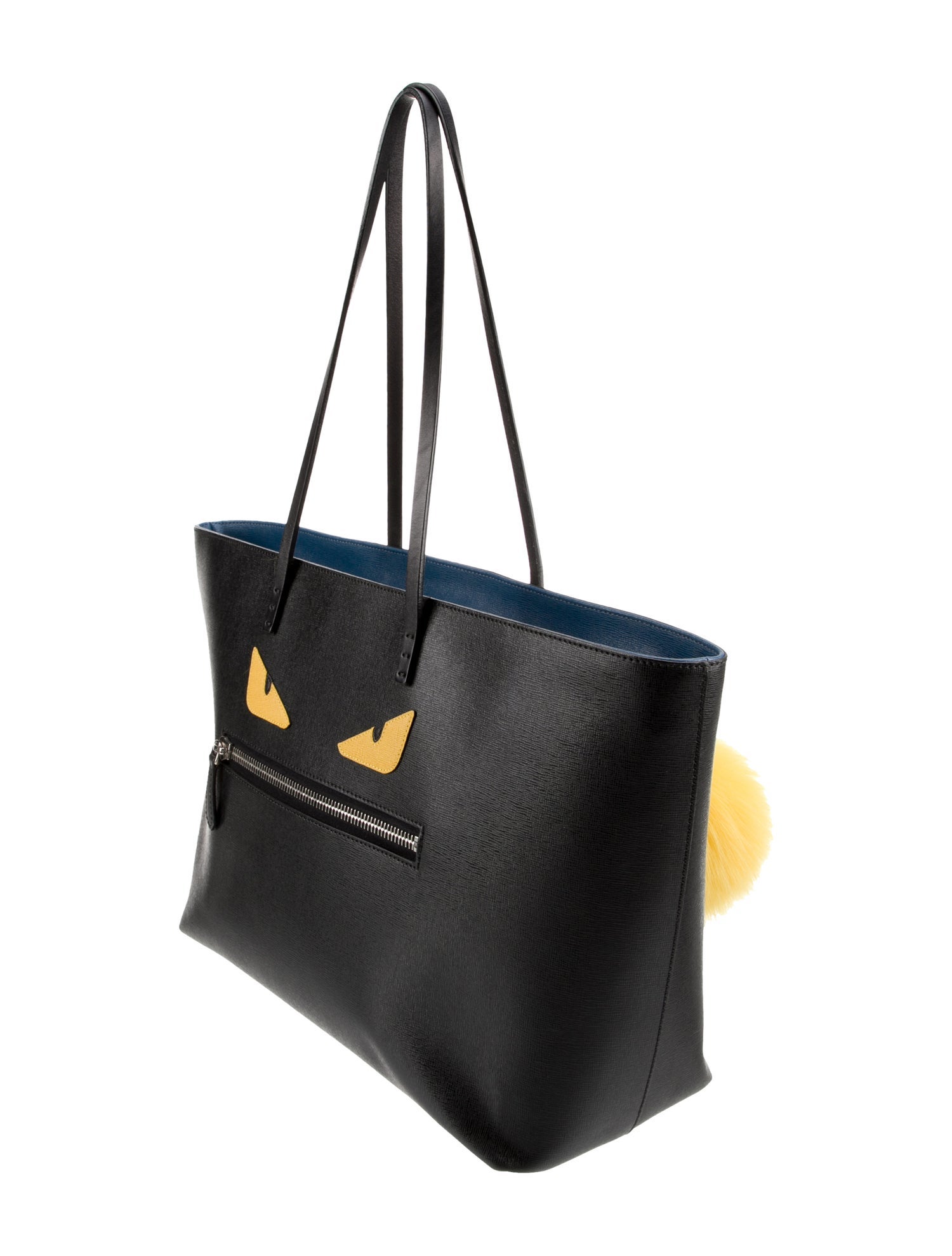 Fendi Monsters Roll Tote Medium - Black Totes, Handbags - FEN368965 ...
