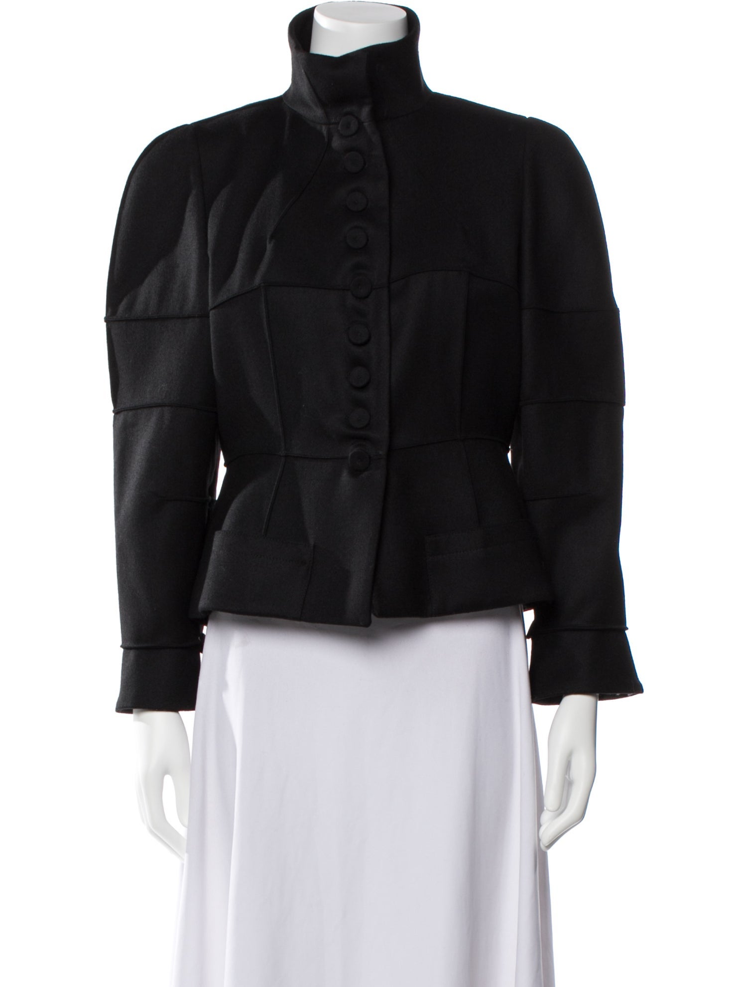 Fendi Late 2000's - Early 2010's Virgin Wool Jacket - Black Jackets ...