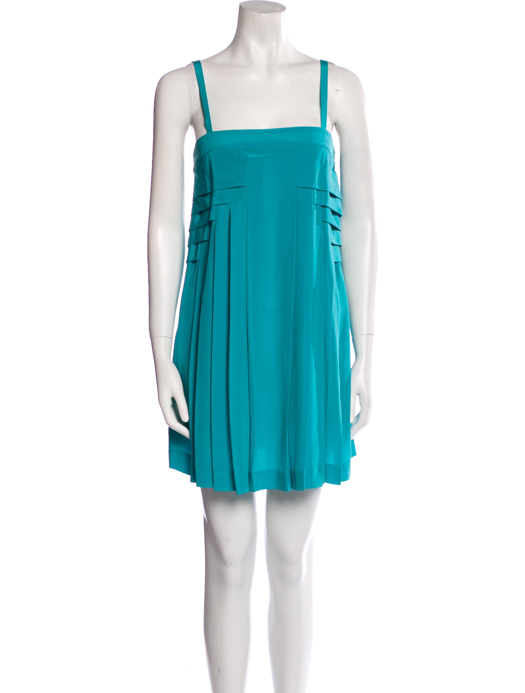 Fendi Silk Mini Dress - Blue Dresses, Clothing - FEN372047 | The RealReal