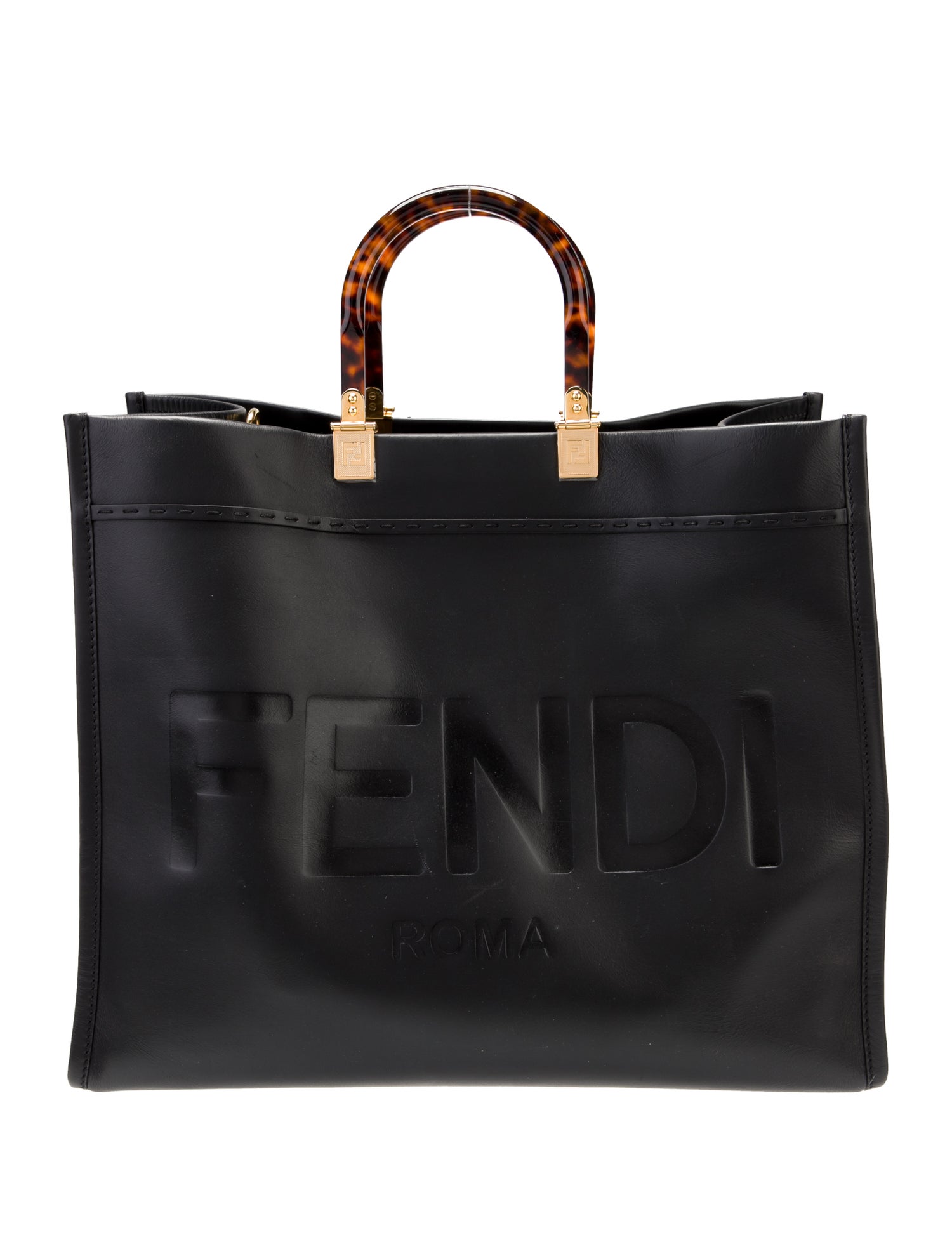 Fendi Leather Tote - Brown Totes, Handbags - FEN357452 | The RealReal