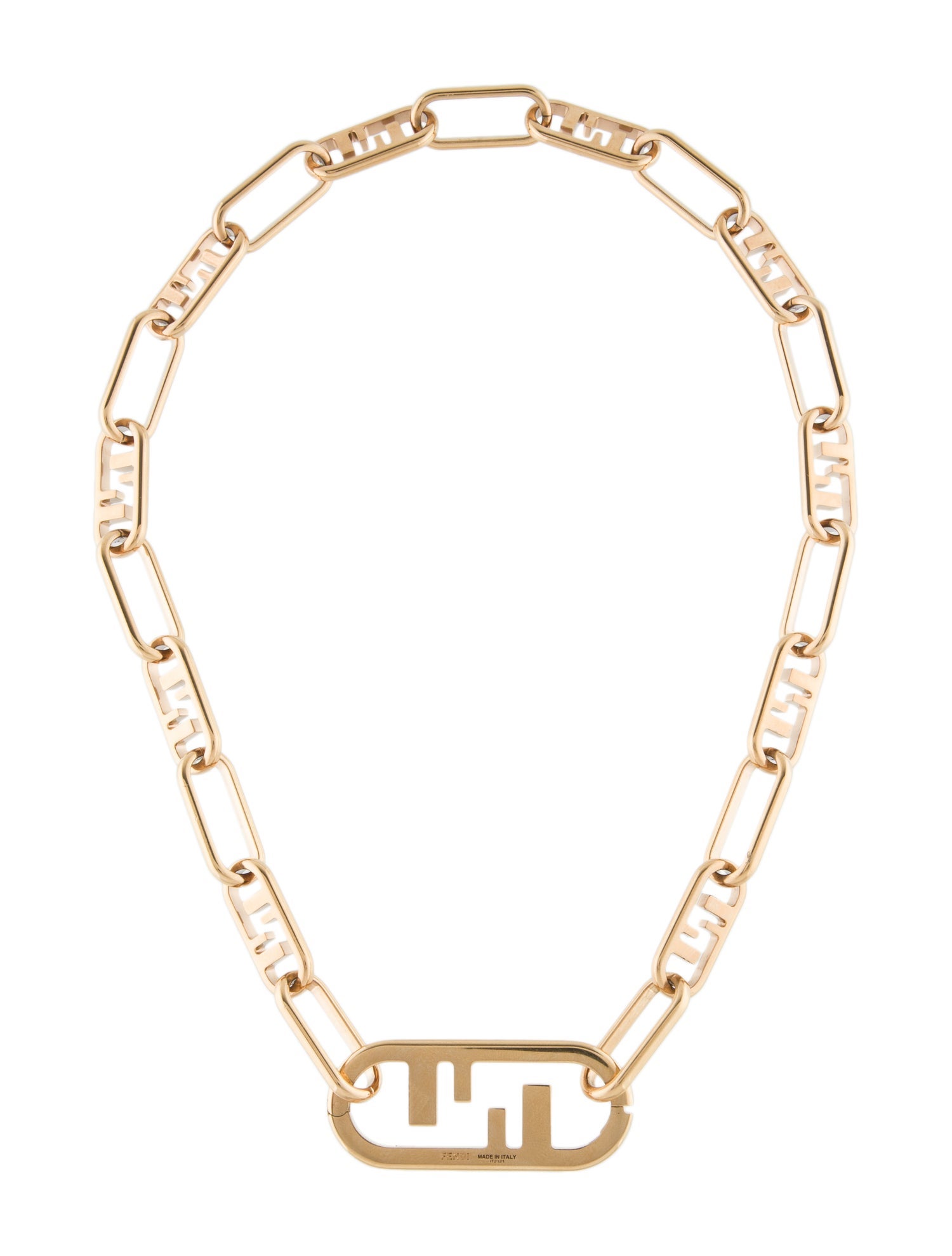 Fendi O’Lock Choker Necklace - Gold-Tone Metal Choker, Necklaces ...