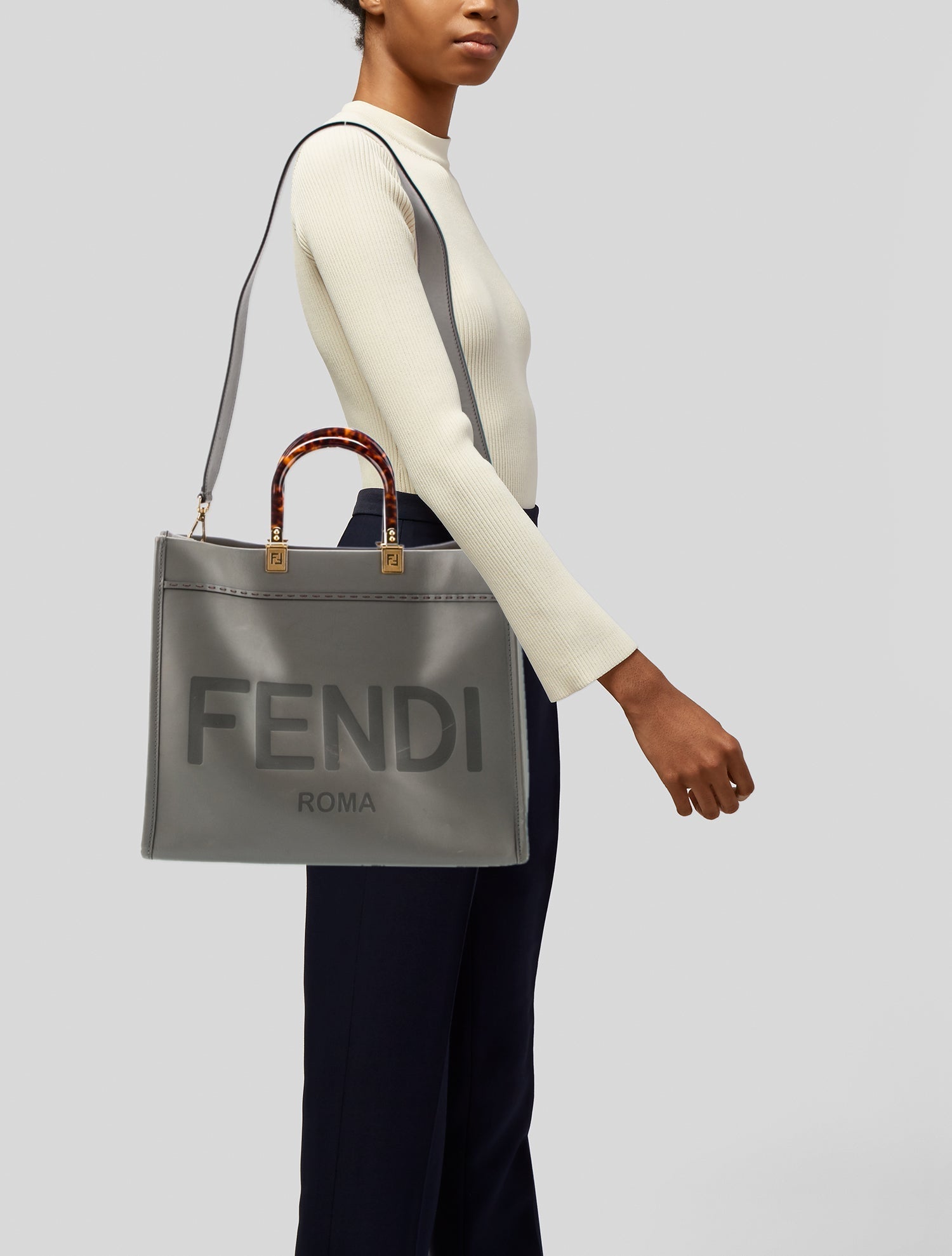 Fendi Leather Tote - Brown Totes, Handbags - FEN357452 | The RealReal