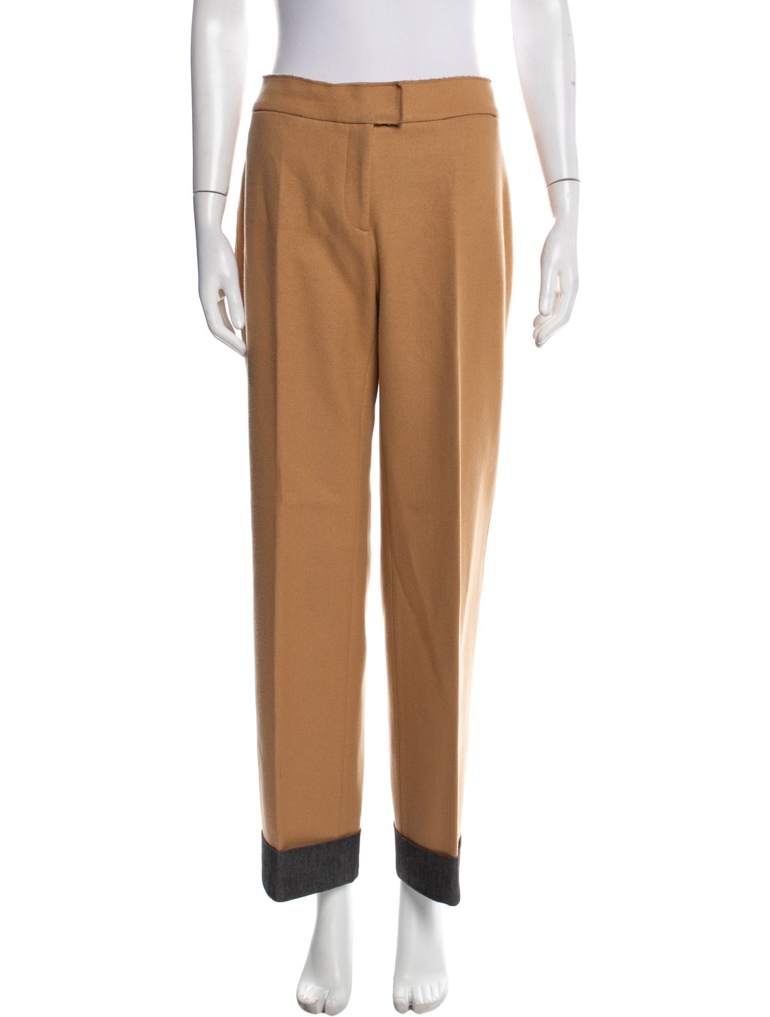 Fendi Vintage Wide Leg Pants - Brown, 11.5" Rise Pants, Clothing ...