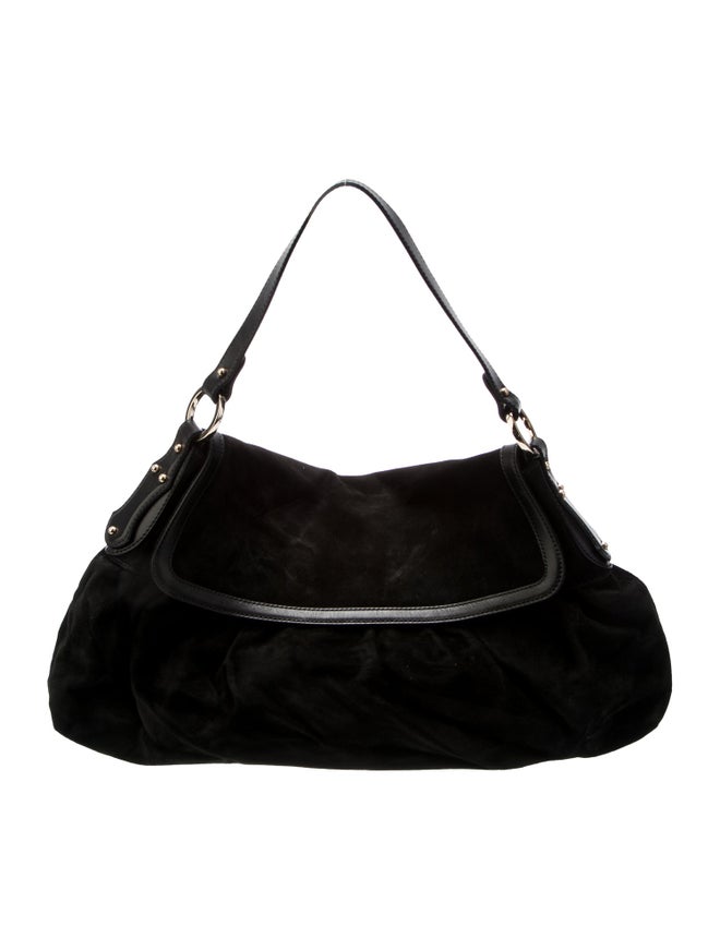 Devi Kroell Large Suede Hobo - Green Hobos, Handbags - DEV20363 | The ...