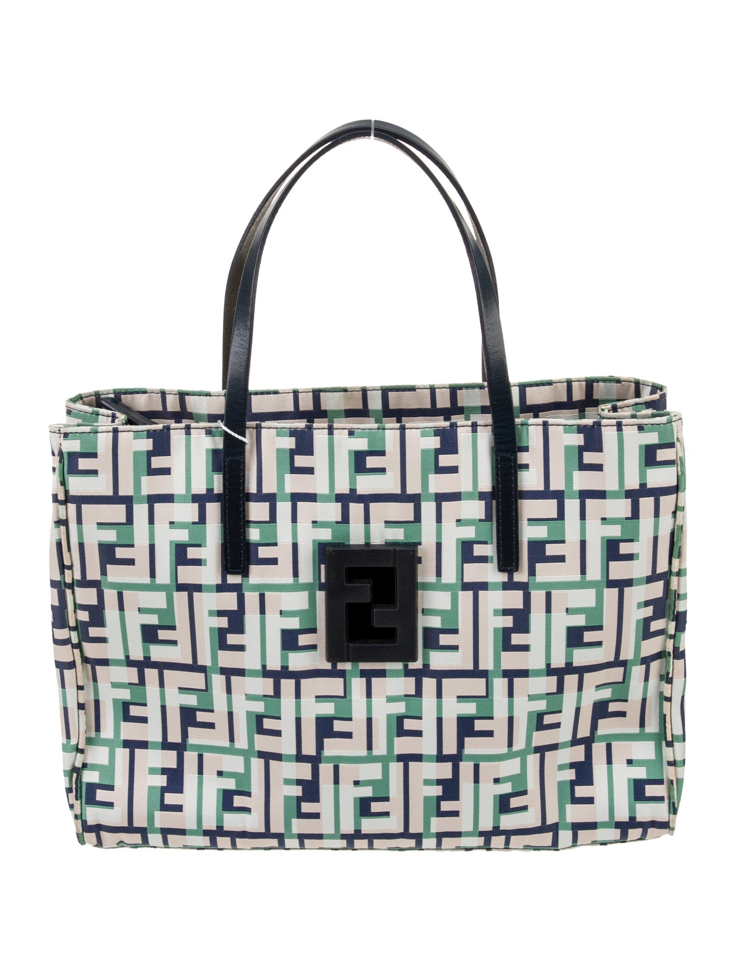 Fendi Zucca FF Top Handle Bag Vintage - Blue Handle Bags, Handbags ...