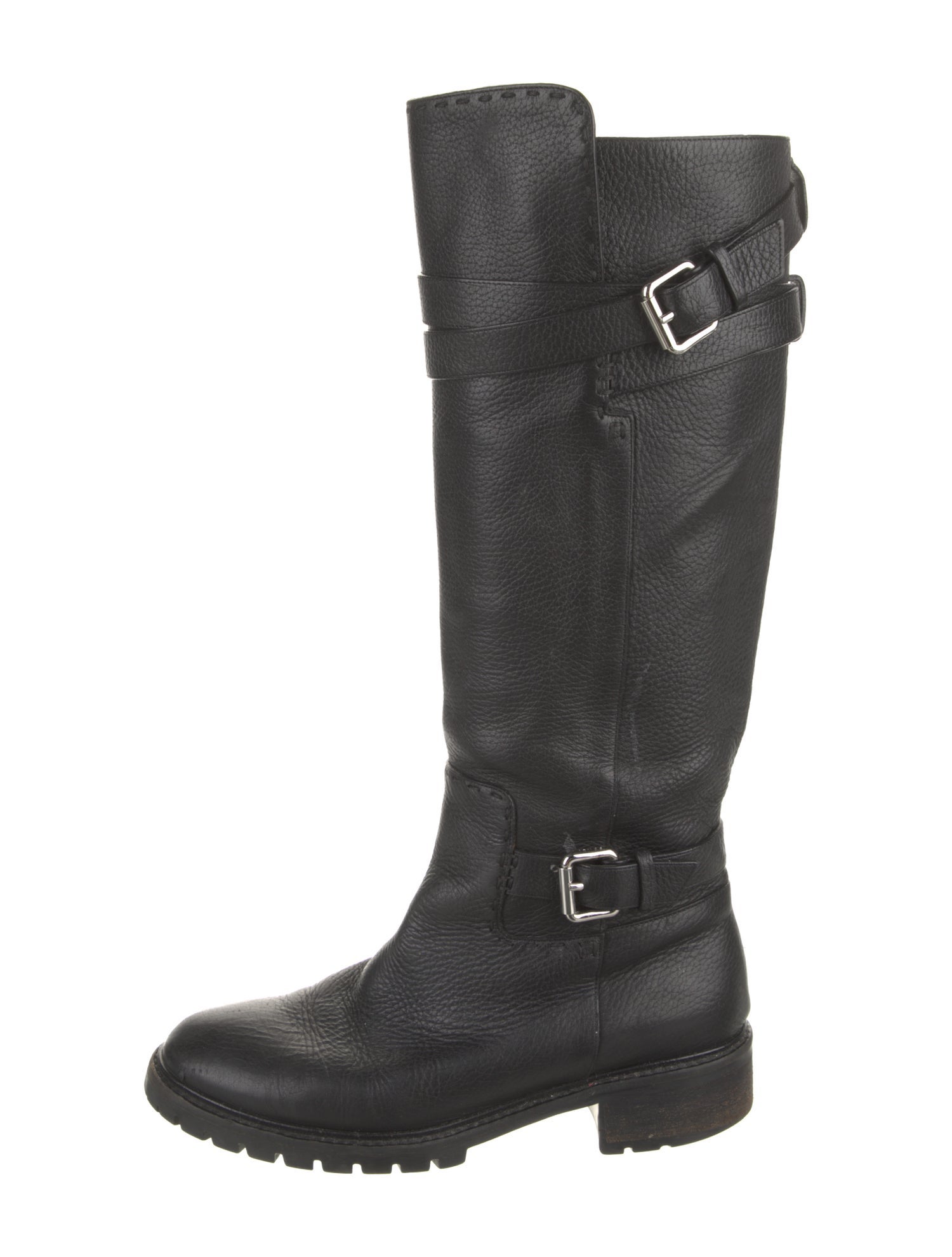 Fendi Vintage Leather Riding Boots - Black Boots, Shoes - FEN381221 ...