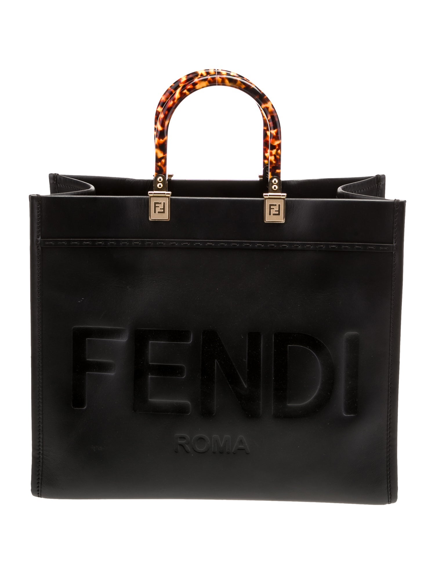 Fendi Leather Tote - Brown Totes, Handbags - FEN357452 | The RealReal