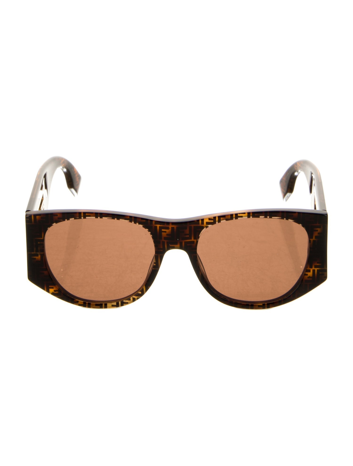 Fendi Square Tinted Sunglasses w/ Tags - Brown Sunglasses, Accessories ...