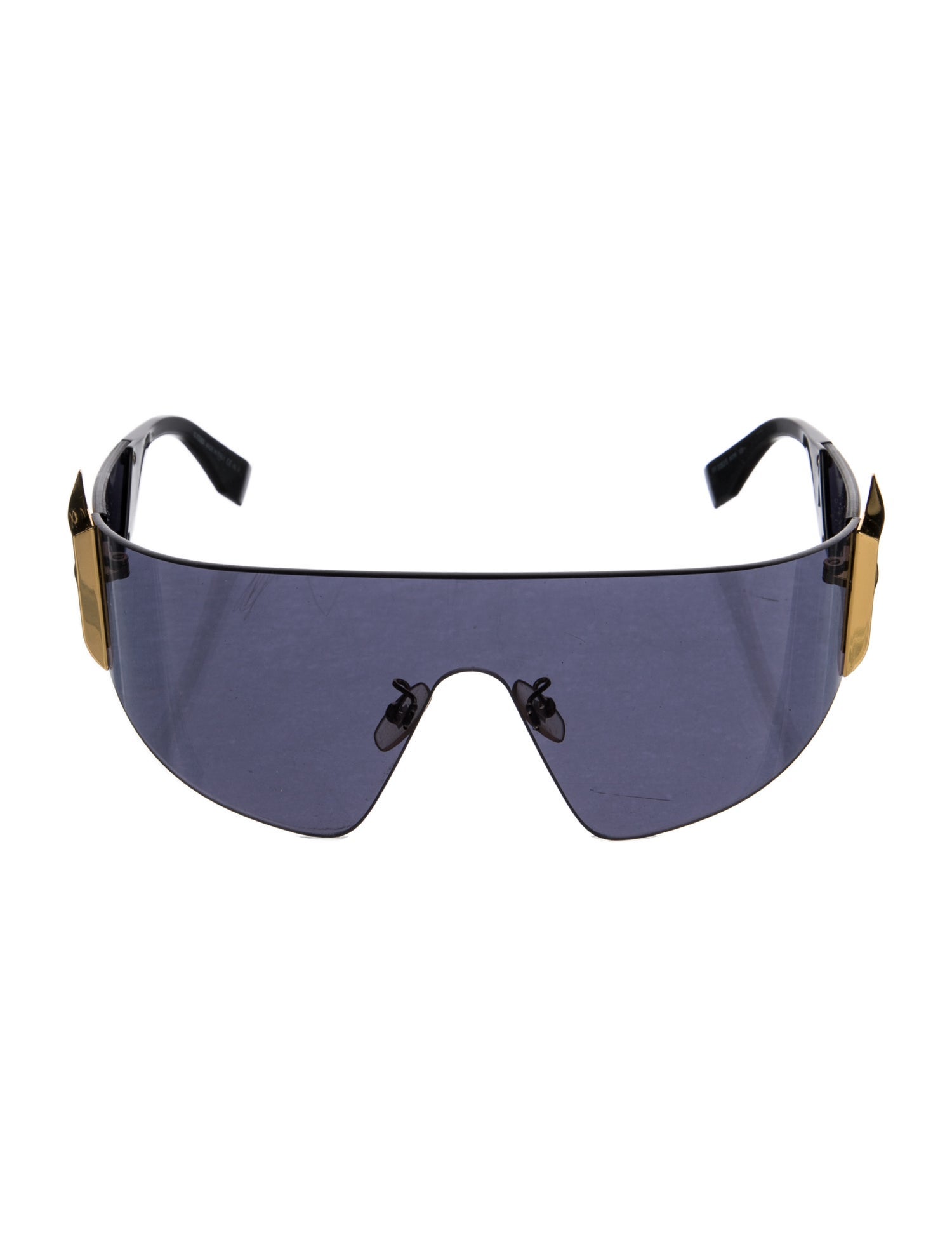 Fendi Shield Tinted Sunglasses - Black Sunglasses, Accessories ...
