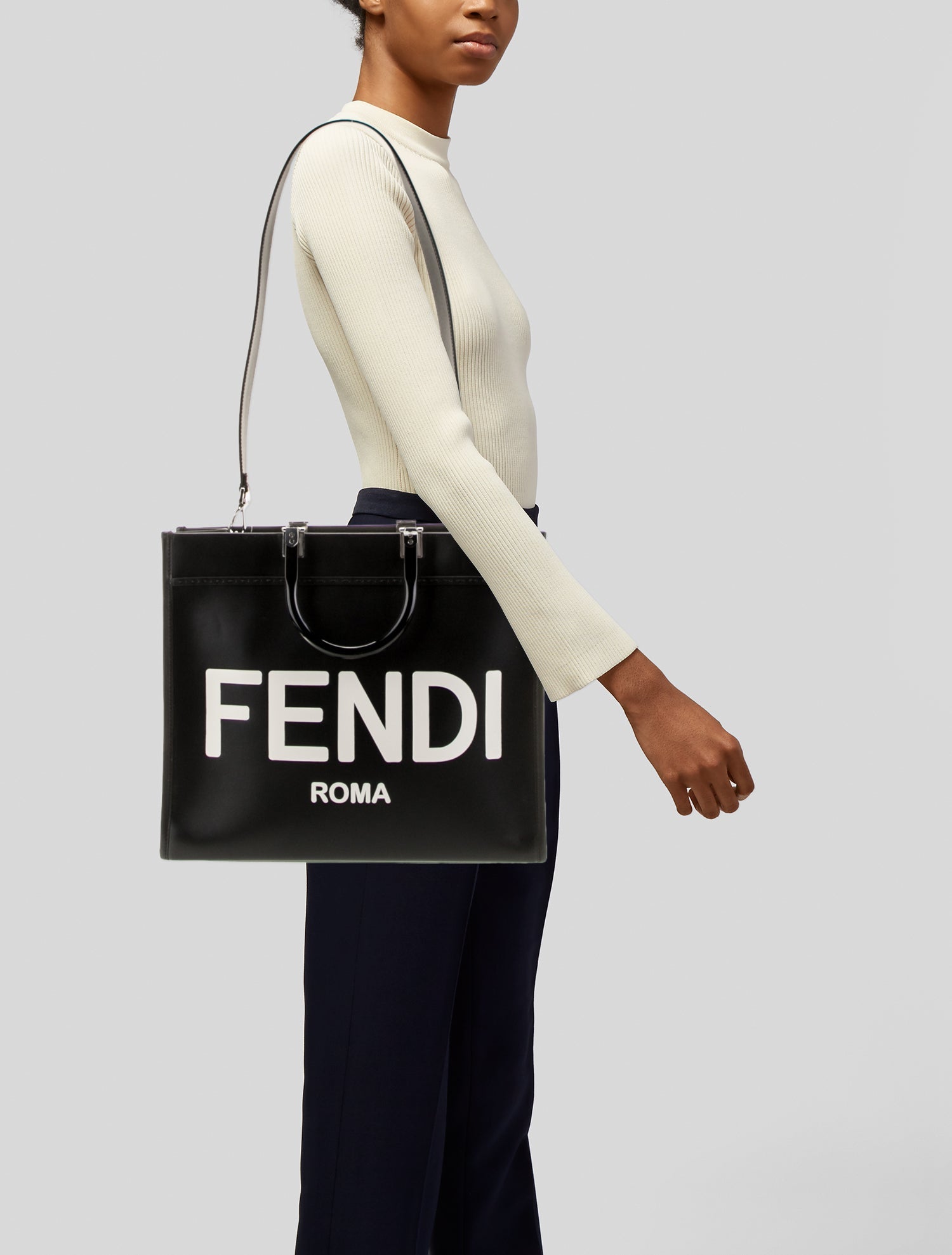 Fendi Leather Tote - Brown Totes, Handbags - FEN357452 | The RealReal
