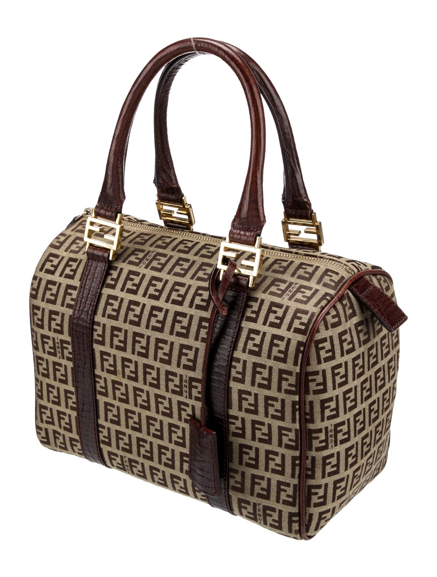 Fendi Zucchino FF Baguette Vintage - Neutrals Handle Bags, Handbags ...