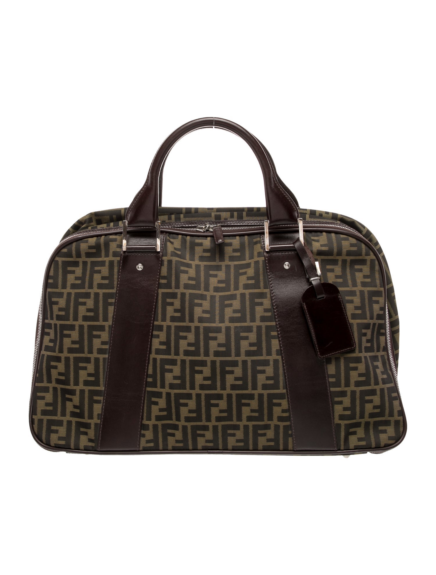 Fendi Zucca FF Top Handle Bag Vintage - Brown Handle Bags, Handbags ...