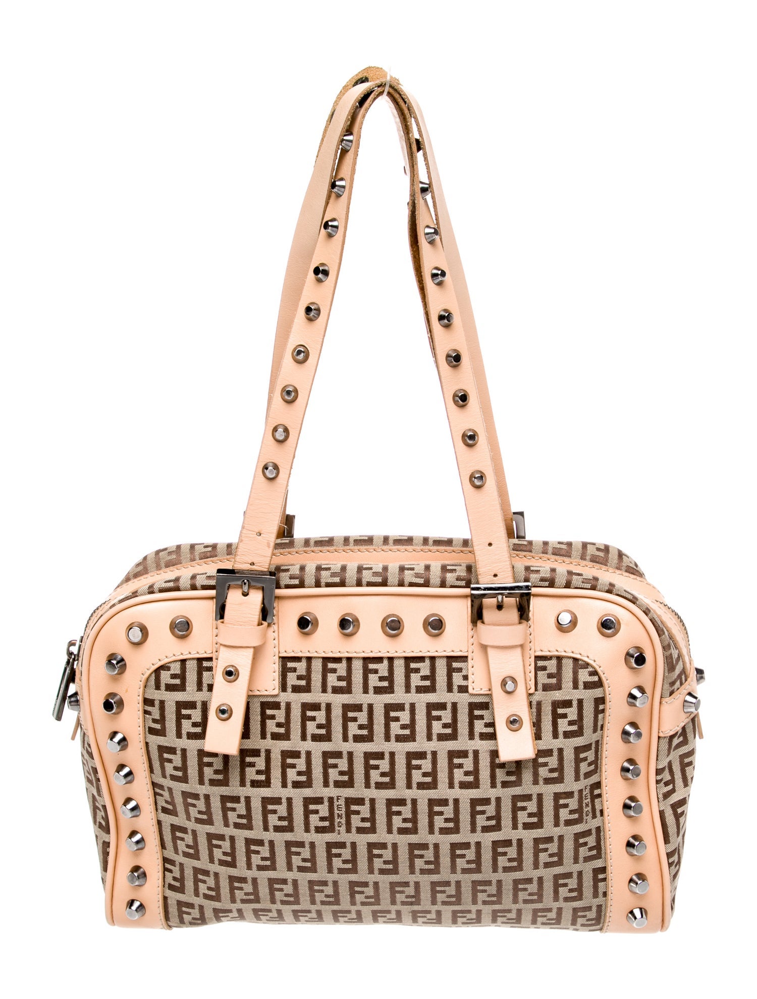Fendi Canvas Top Handle Bag - Brown Handle Bags, Handbags - FEN398546 ...