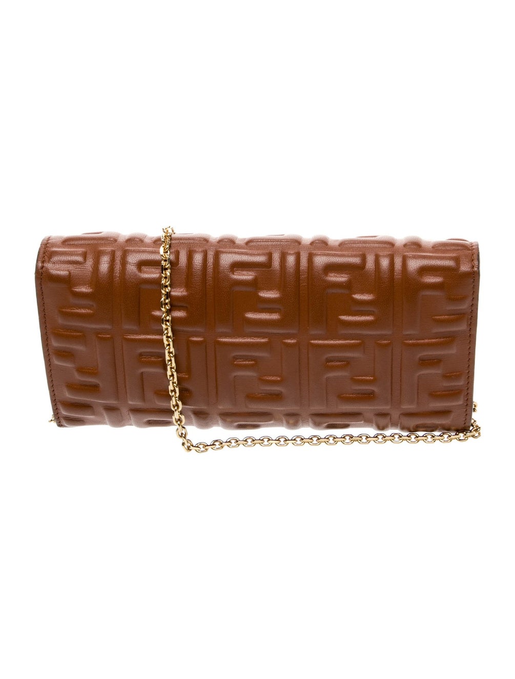 Fendi Zucca FF Clutch - Brown Clutches, Handbags - FEN407203 | The RealReal