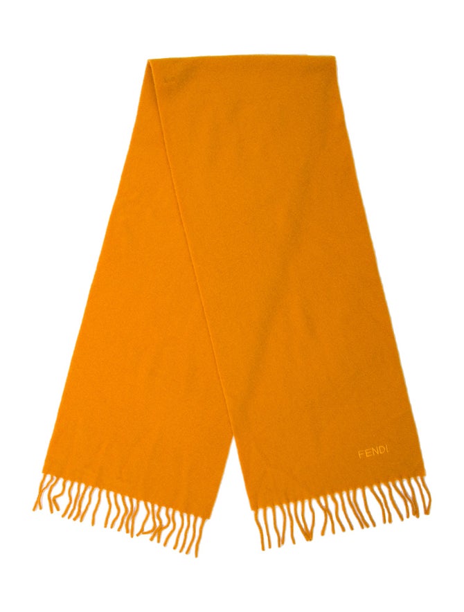 Fendi Wool Scarf - Orange Scarves and Shawls, Accessories - FEN414907 ...
