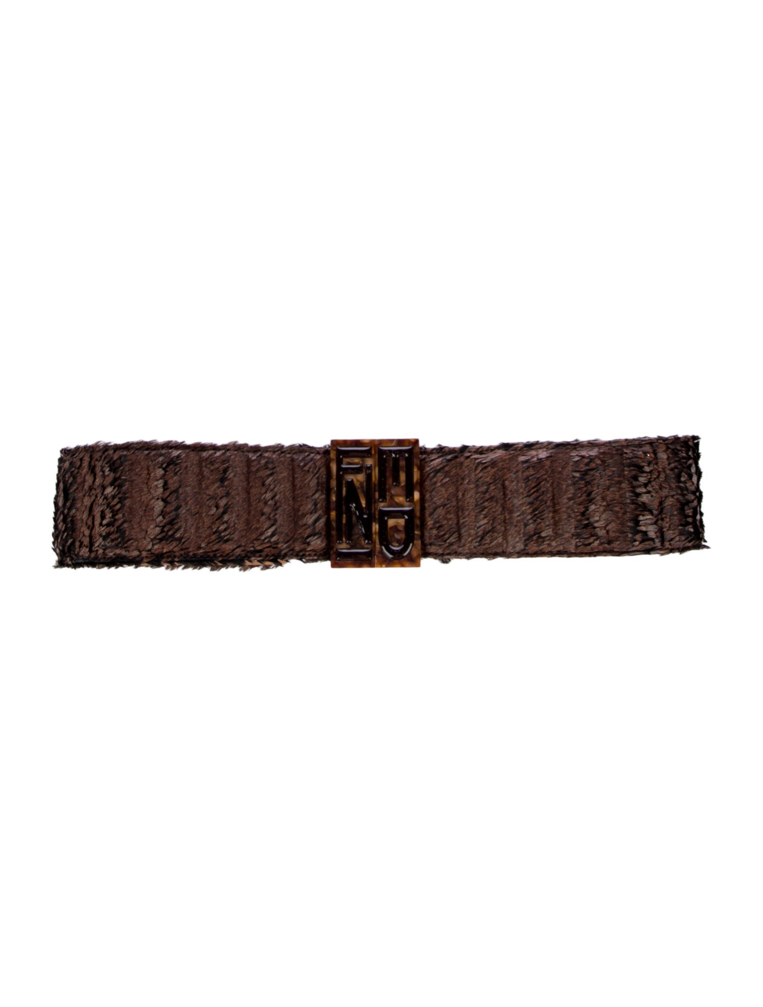 Fendi Fur Belt - Brown Belts, Accessories - FEN419902 | The RealReal