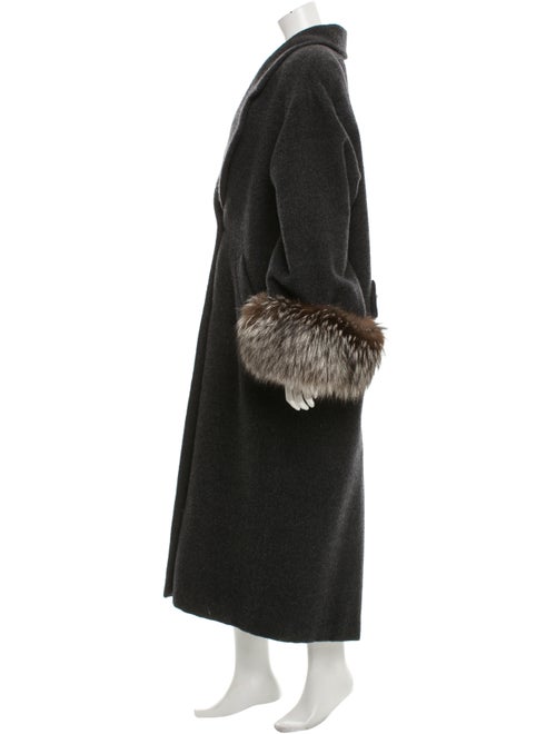 Fendi Fox Fur-Trimmed Wool Coat - Clothing - FEN45851 | The RealReal