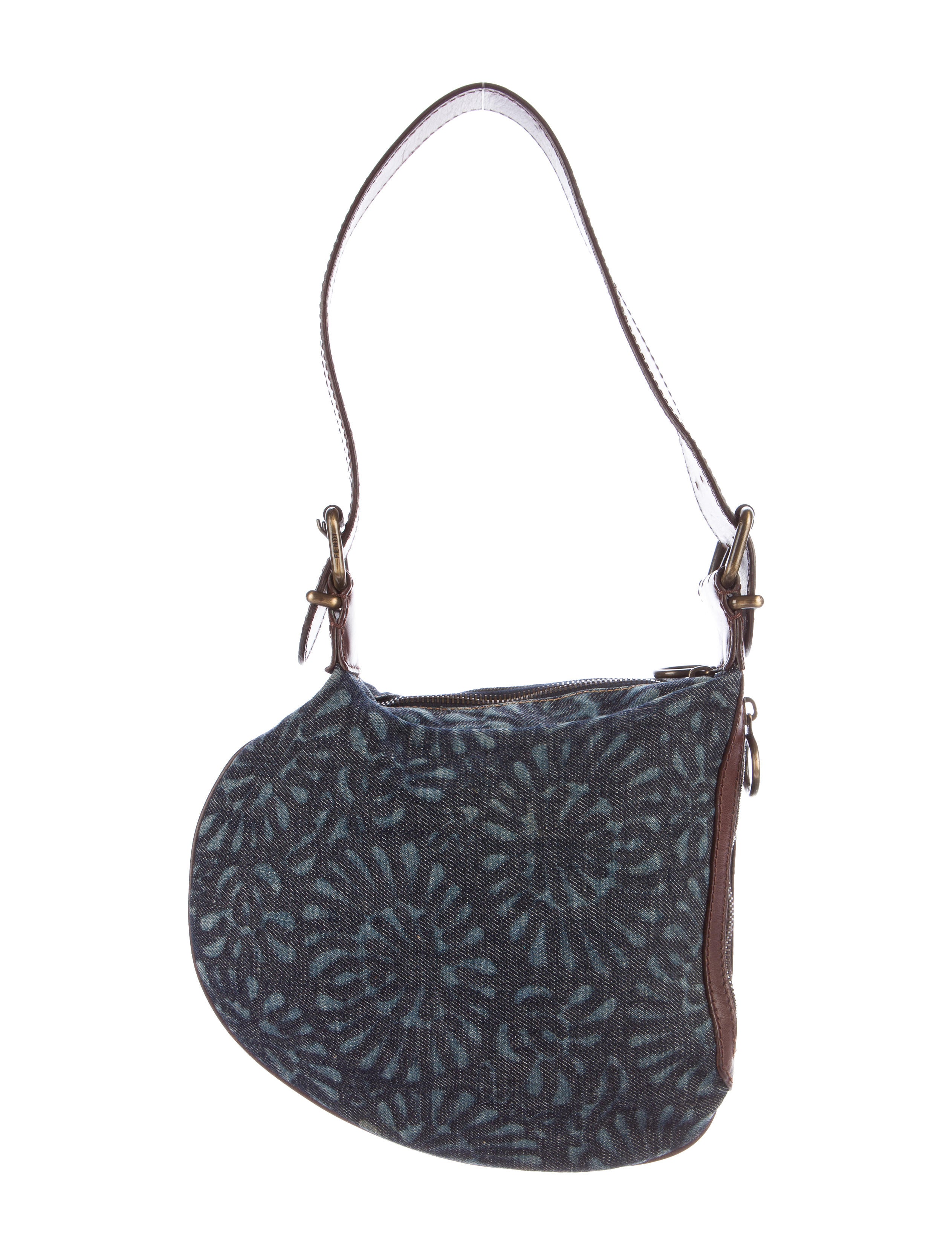 Fendi Denim Oyster Bag - Handbags - FEN53563 | The RealReal