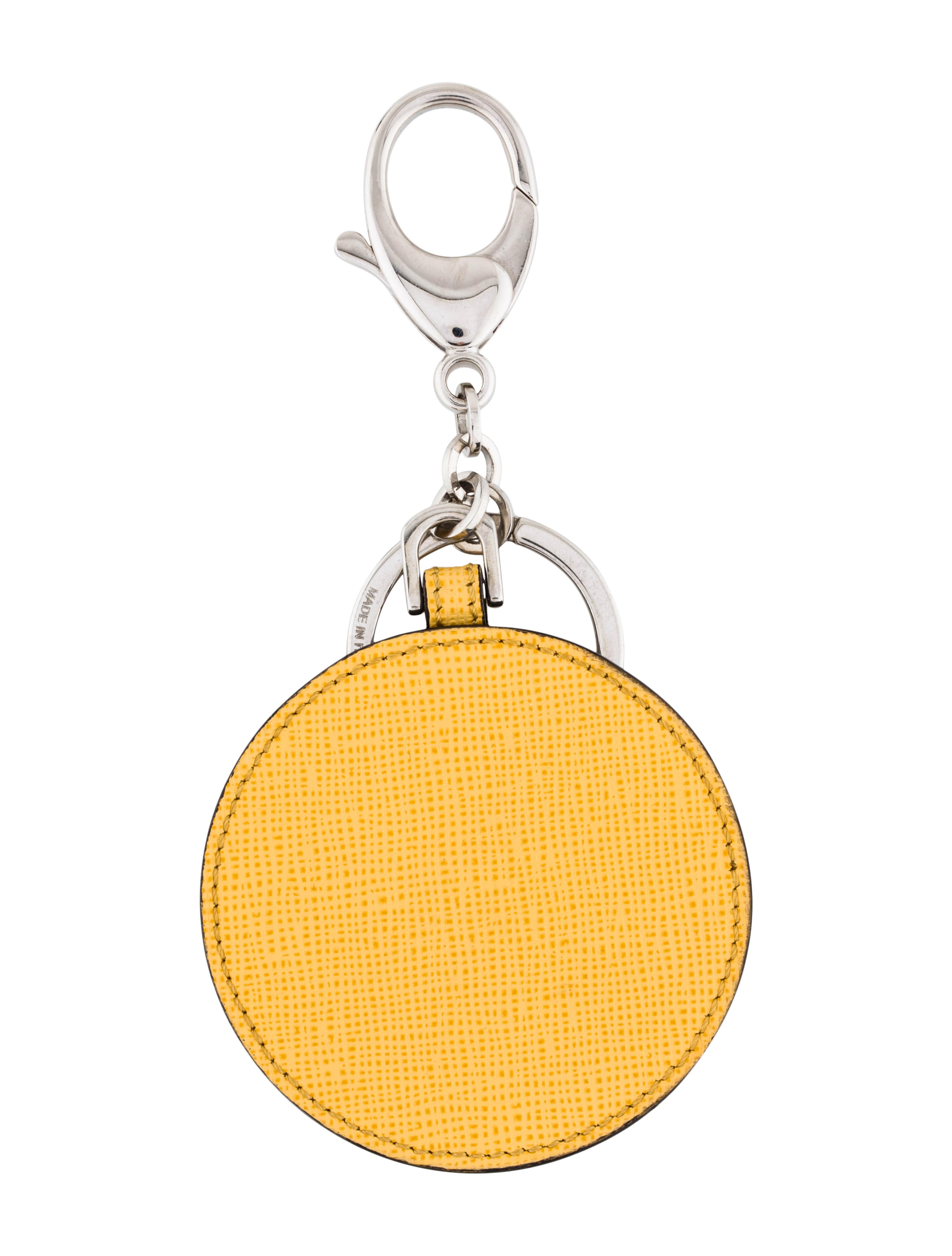 Fendi Leather Monster Keychain - Yellow Keychains, Accessories ...