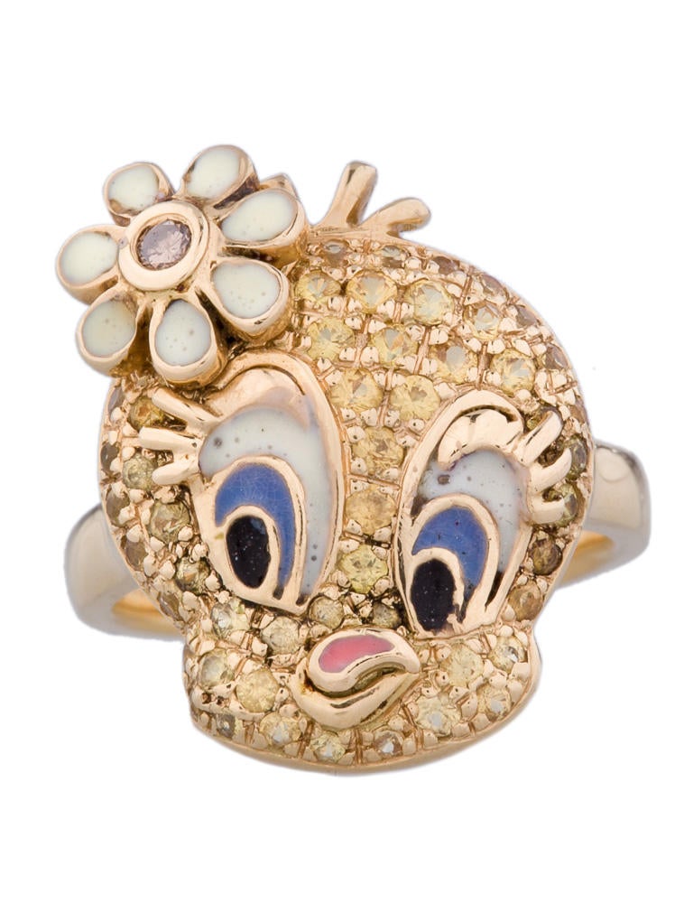 Gold Tweety Bird Ring - Gold - FJR01433 | The RealReal