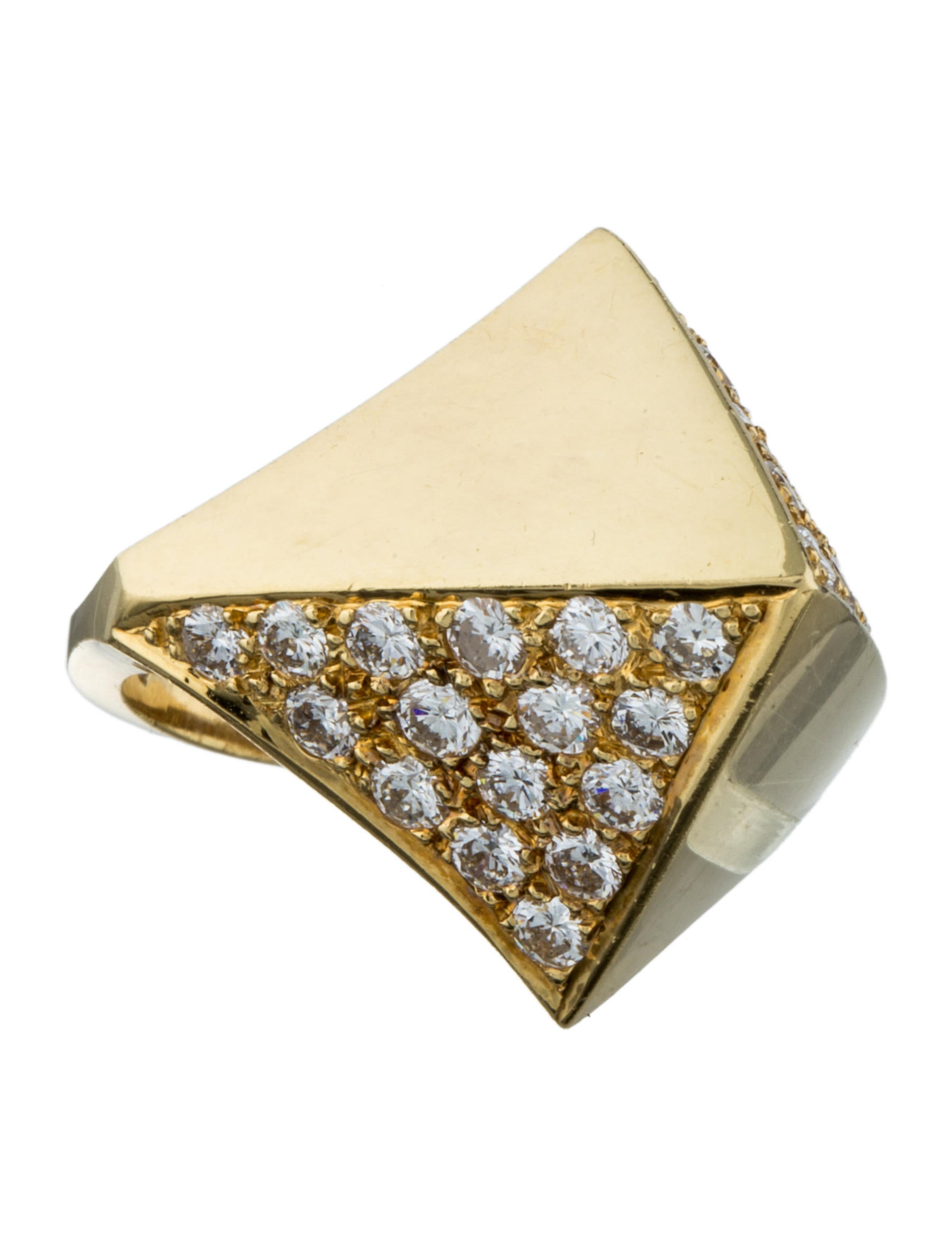 Diamond Pyramid Ring - Rings - FJR25109 | The RealReal