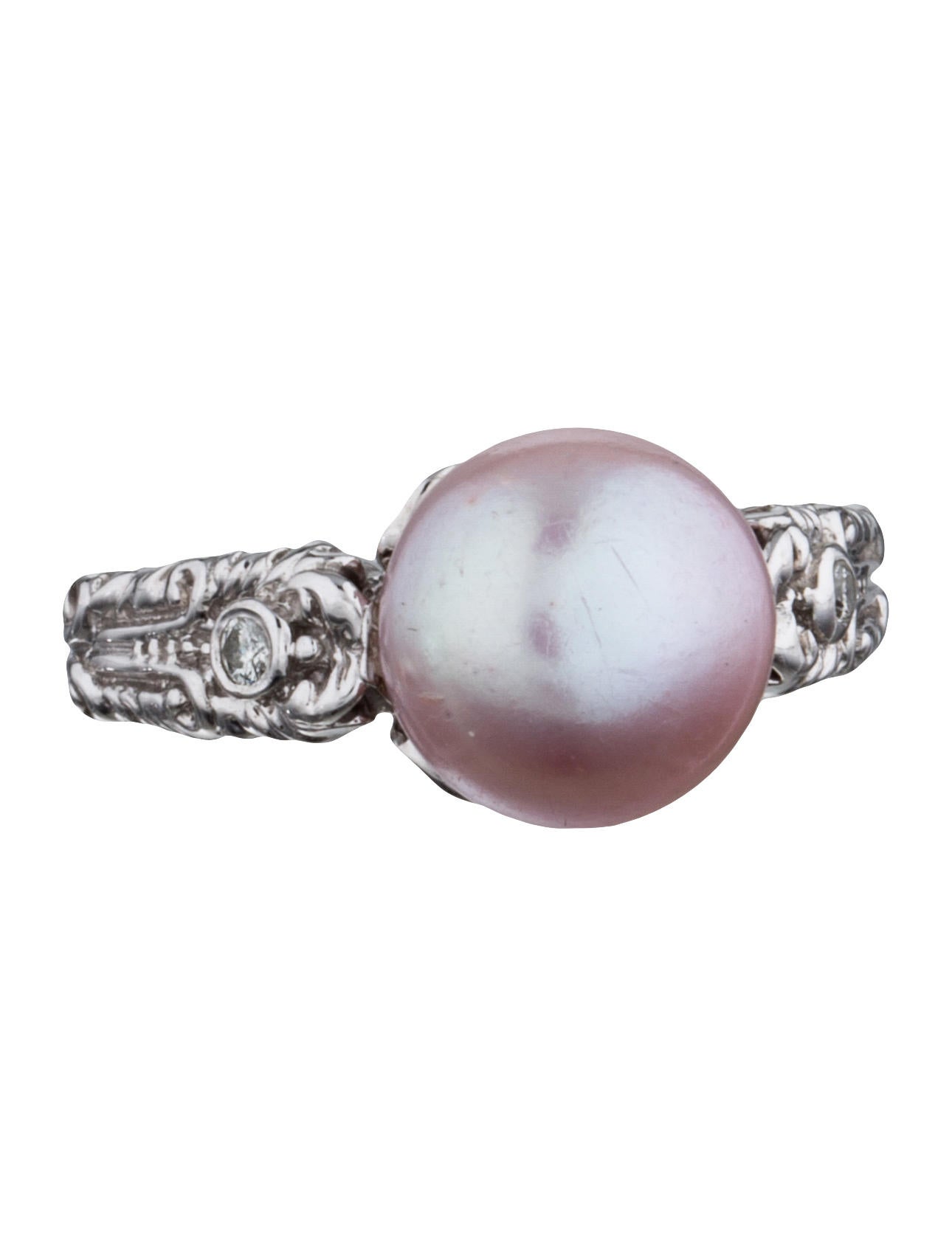 Pink Pearl & Diamond Ring - Rings - FJR25870 | The RealReal