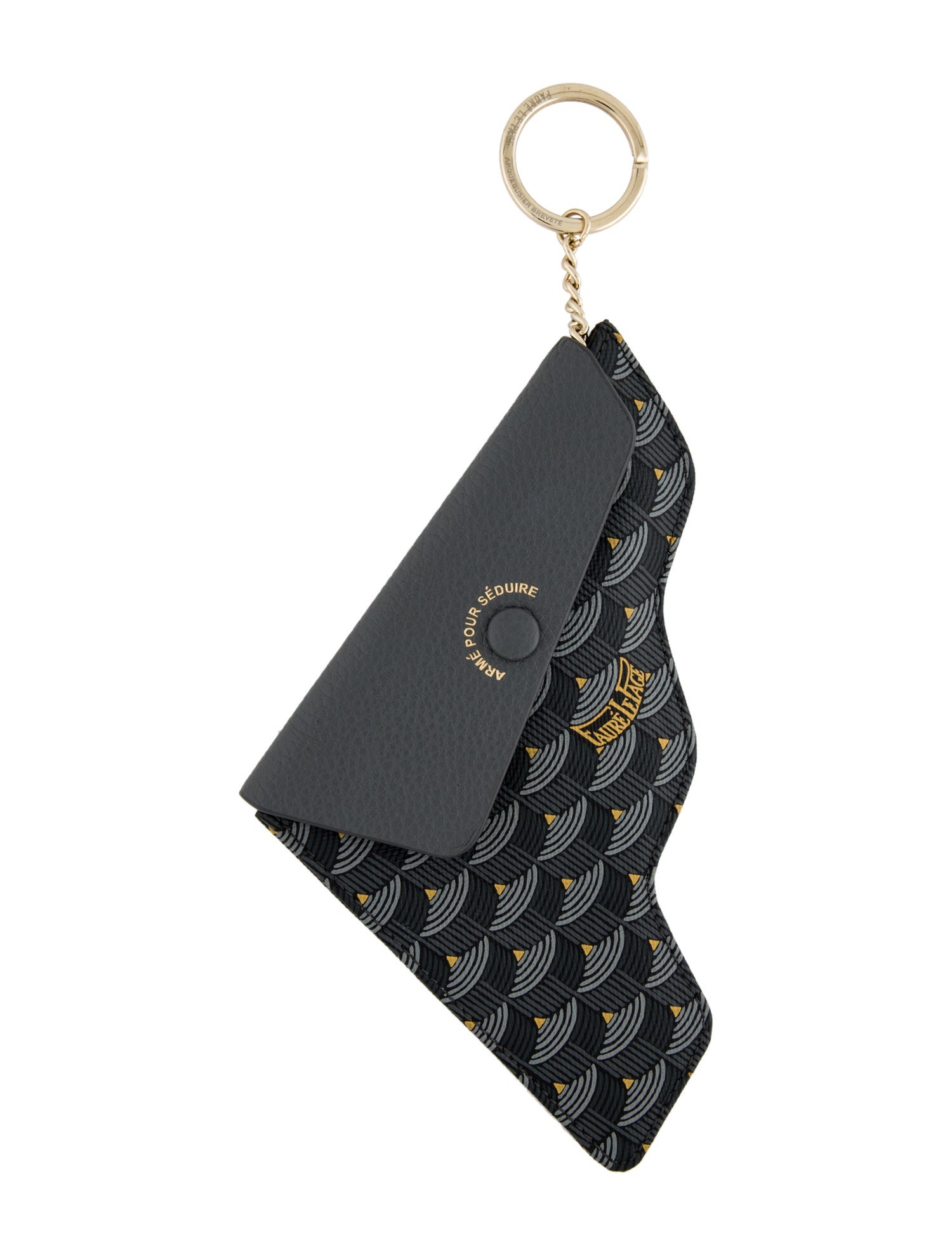 Fauré Le Page Women's Keychain with Leather Pouch - Grey Keychains ...