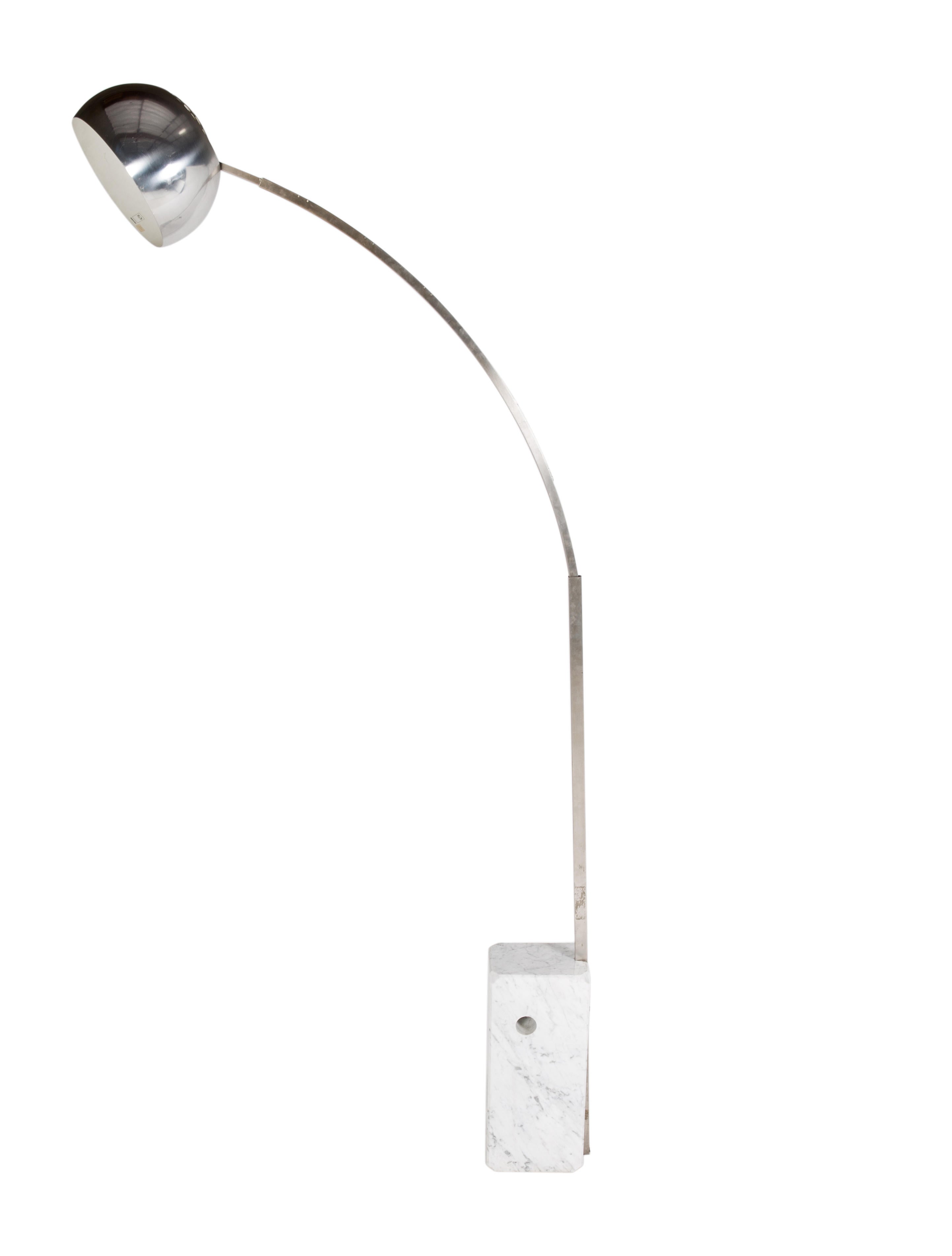 Flos Achille Castiglioni Acro Floor Lamp - Silver, 1 pieces Floor Lamps ...