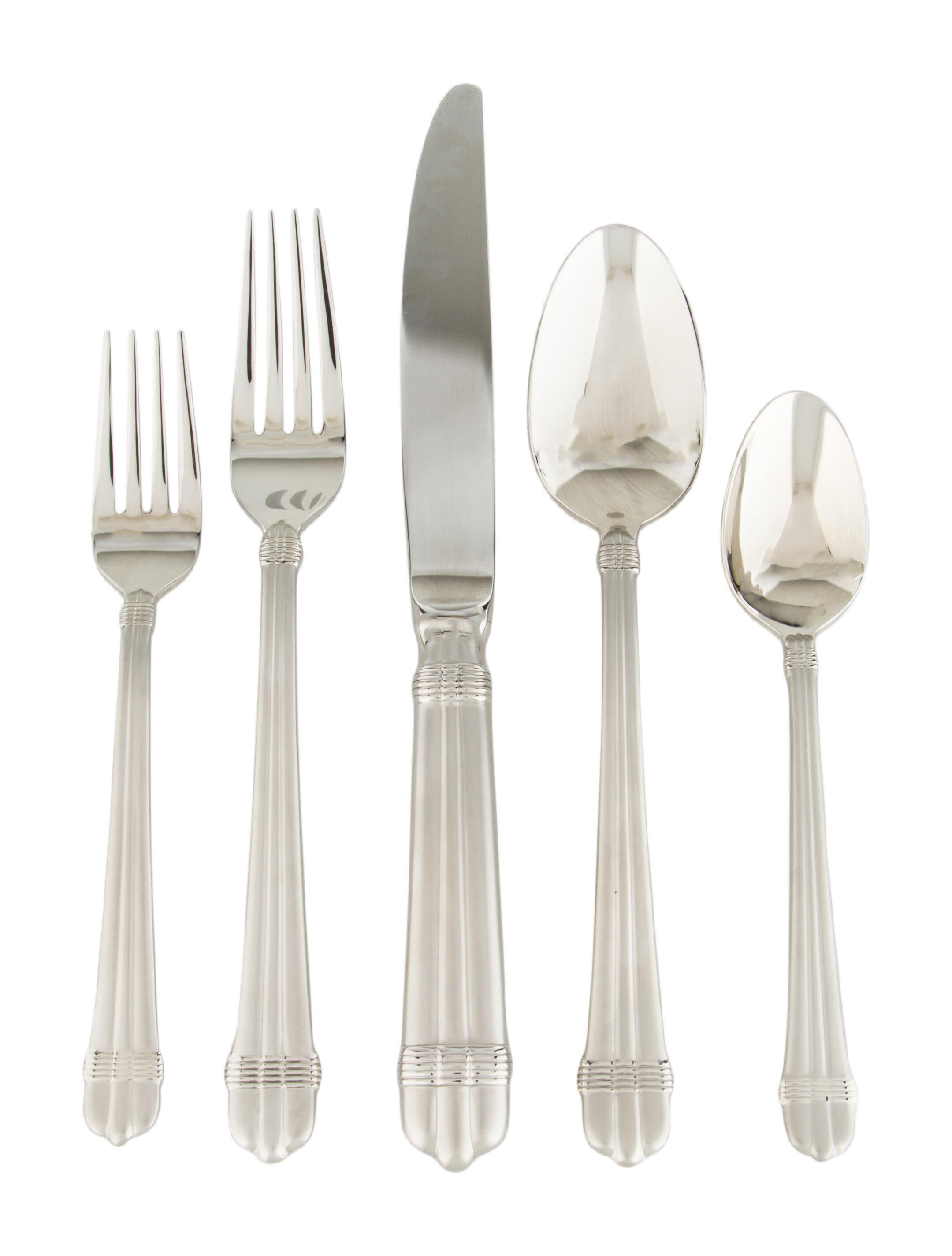 Flatware Georgian House 65-Piece Stainless Flatware Set - Silver, 65 ...