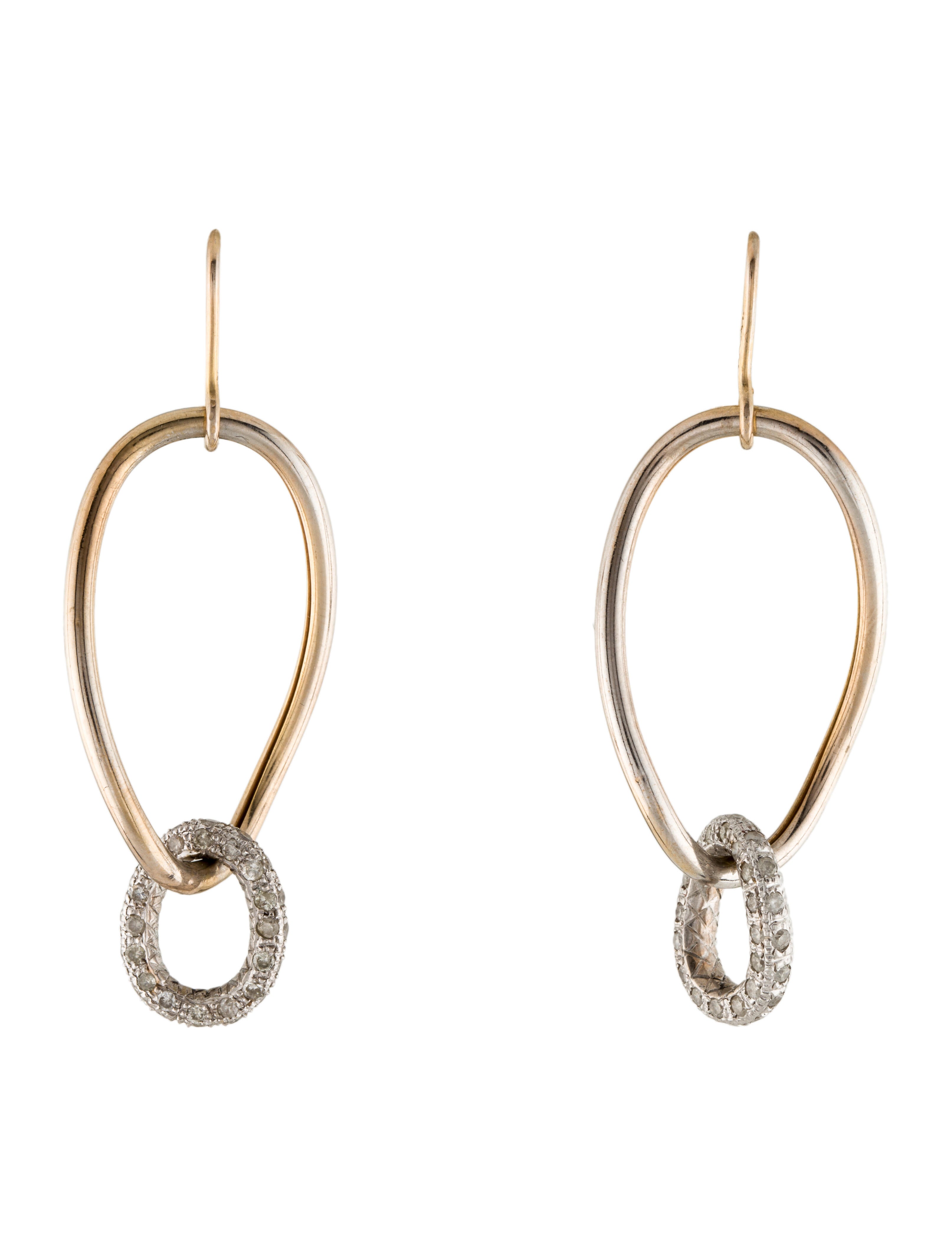 Faraone Mennella 18K Diamond Stella Drop Earrings - 18K Yellow Gold ...