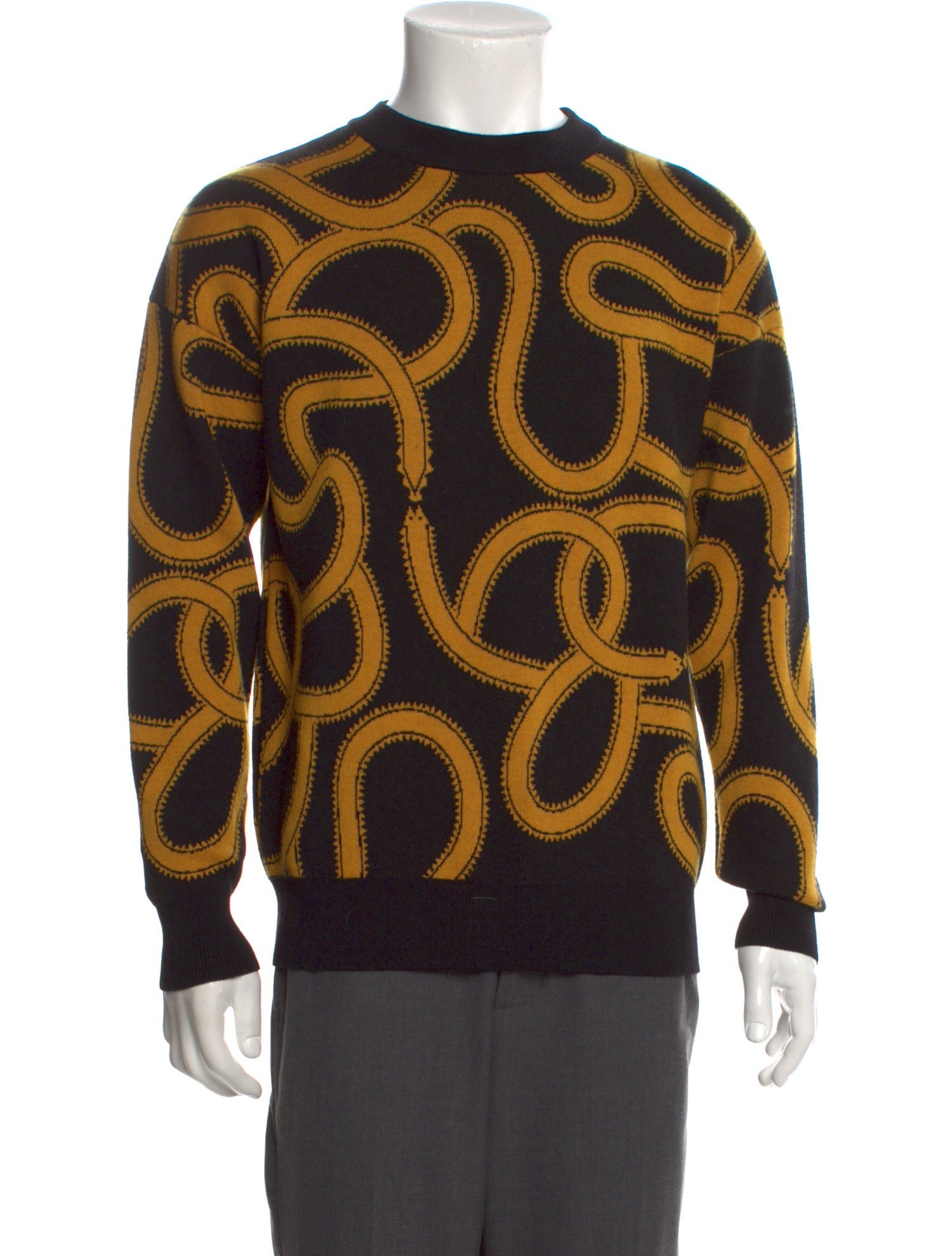 Marcelo Burlon County of Milan Printed Crew Neck Pullover - Black ...