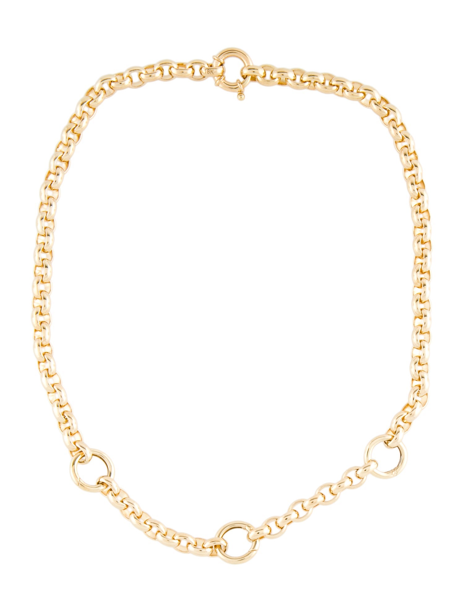 FoundRae 18K Oversized Belcher Chain Necklace - Chain, Necklaces ...