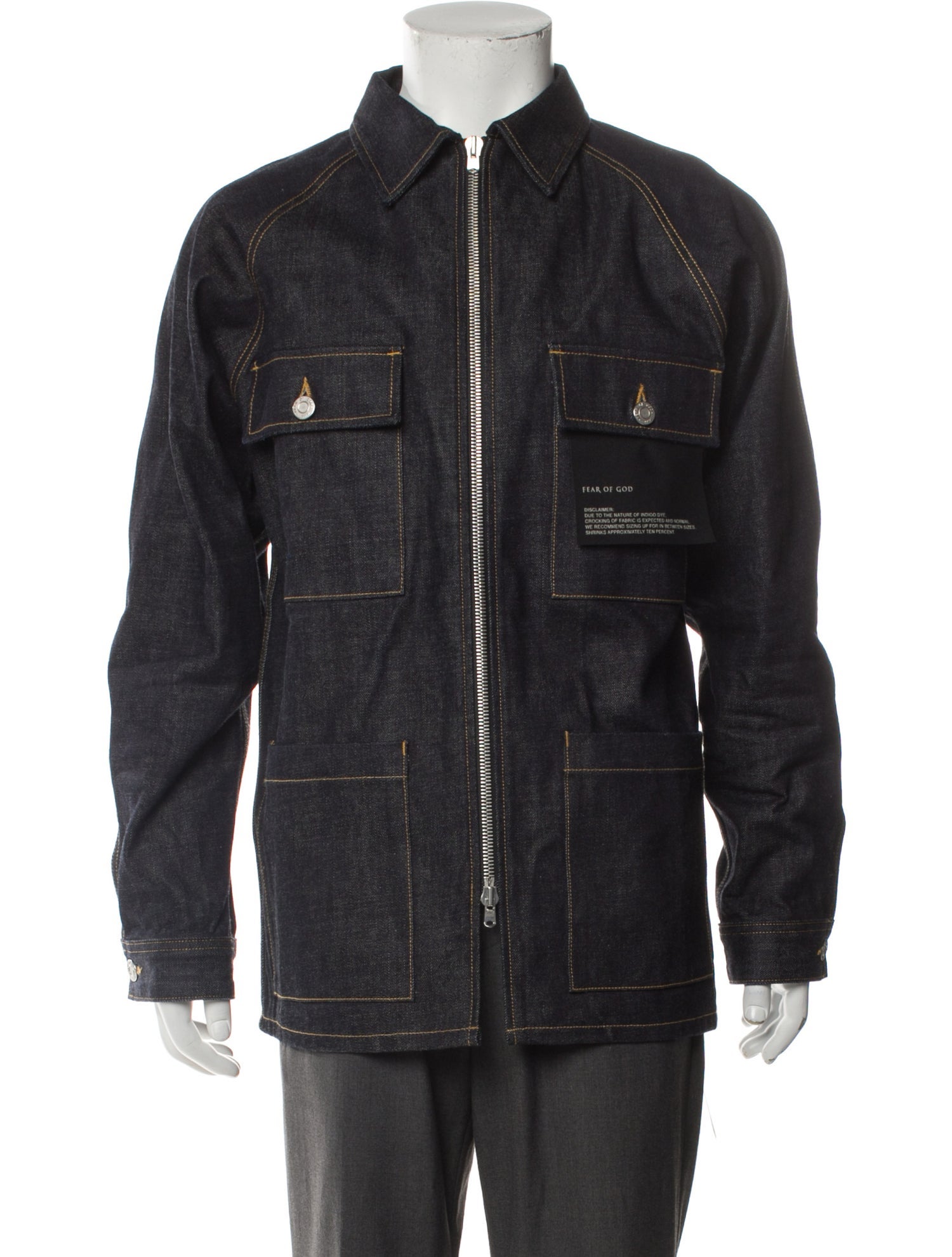 Fear Of God Selvedge Denim Chore Denim Jacket - Blue Outerwear ...