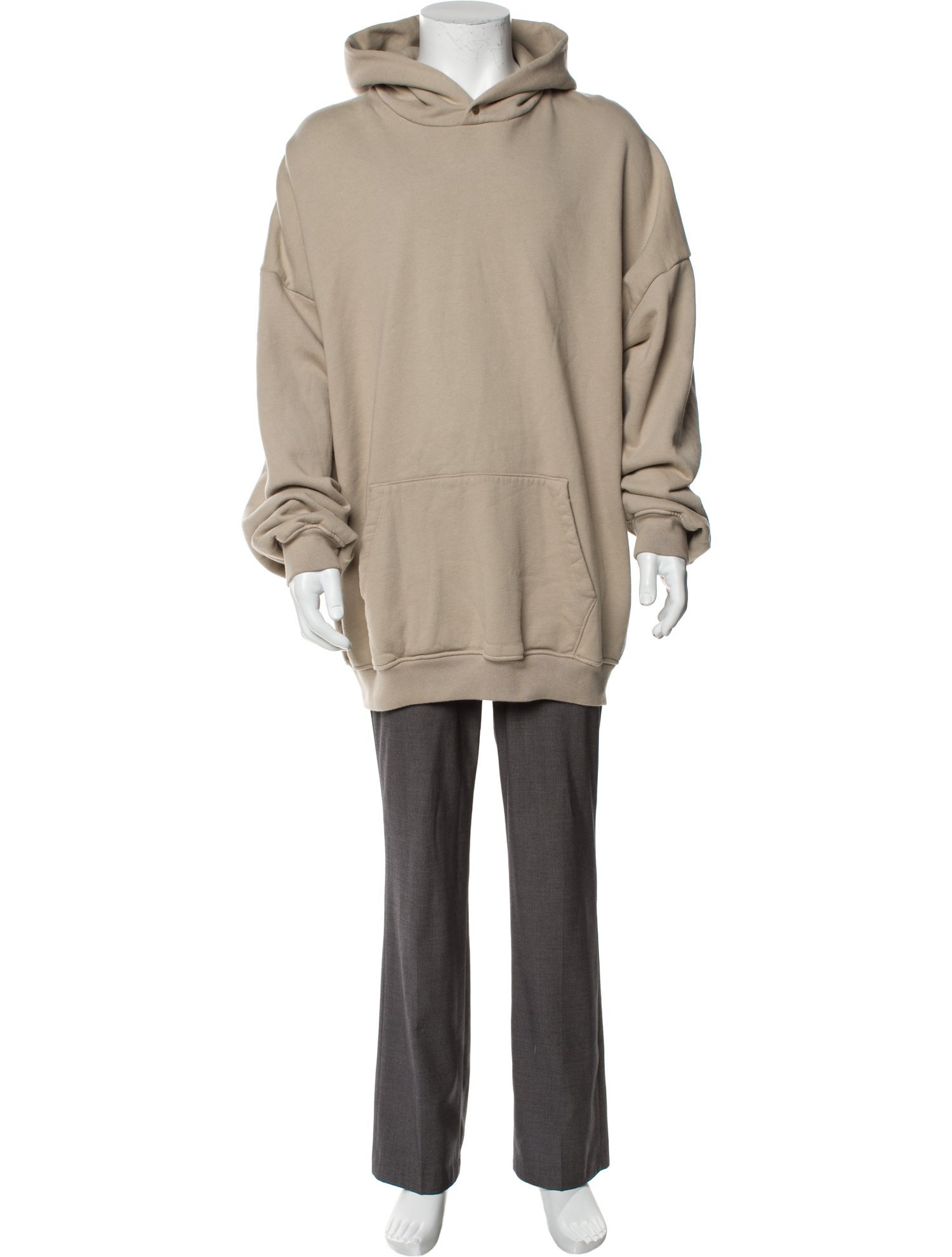 Fear Of God Signature Logo Crew Neck Hoodie - Neutrals Sweatshirts ...