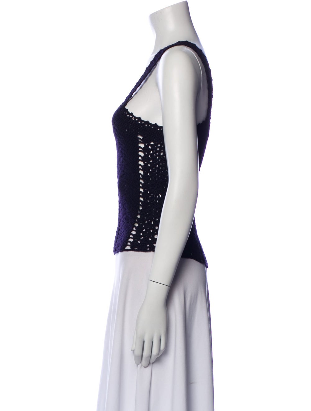 forte_forte Wool Printed Crop Top - Black Tops, Clothing - FORTE30192 ...